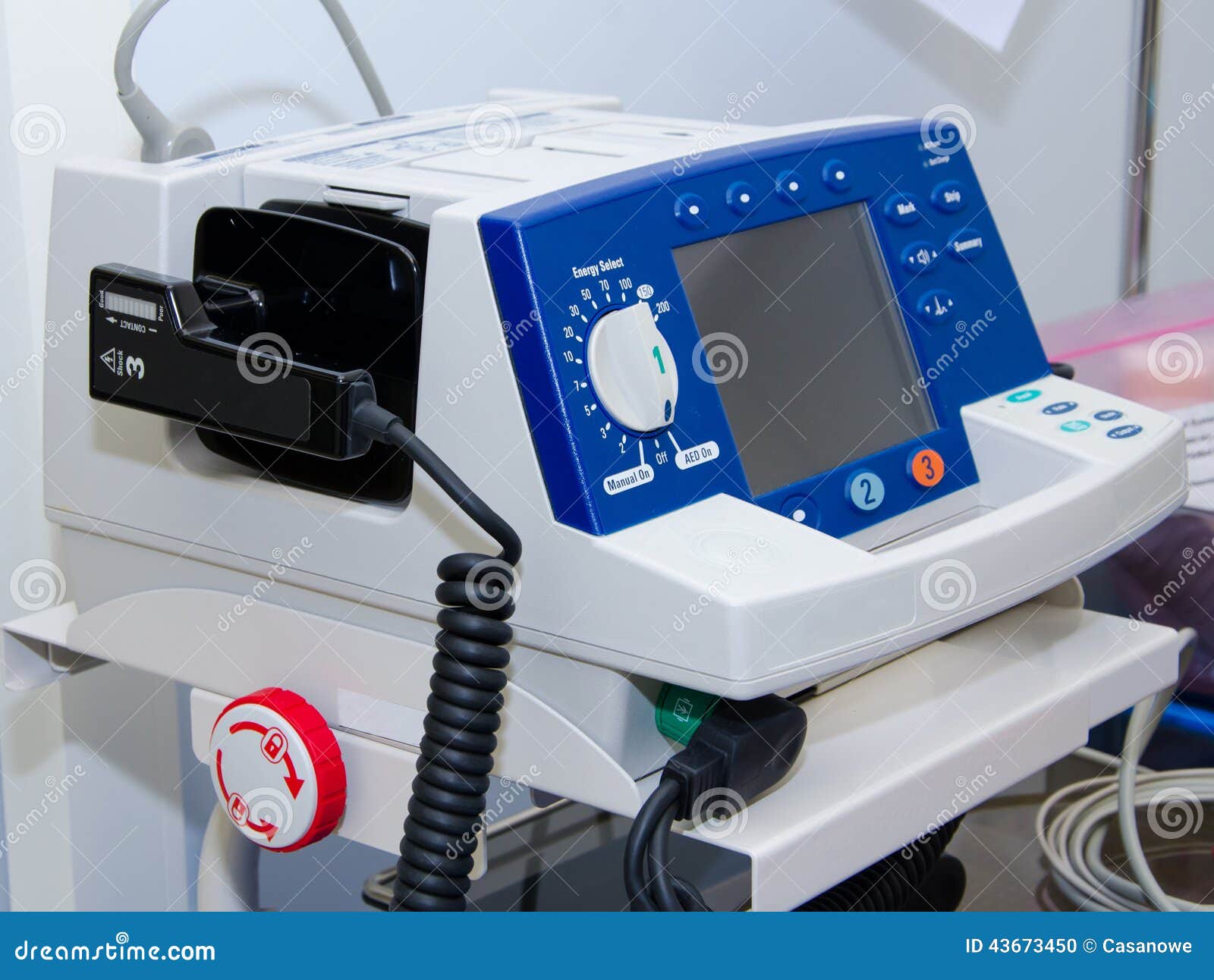 CPR Equipment on the Modern Medical Stock Photo - Image of professional ...