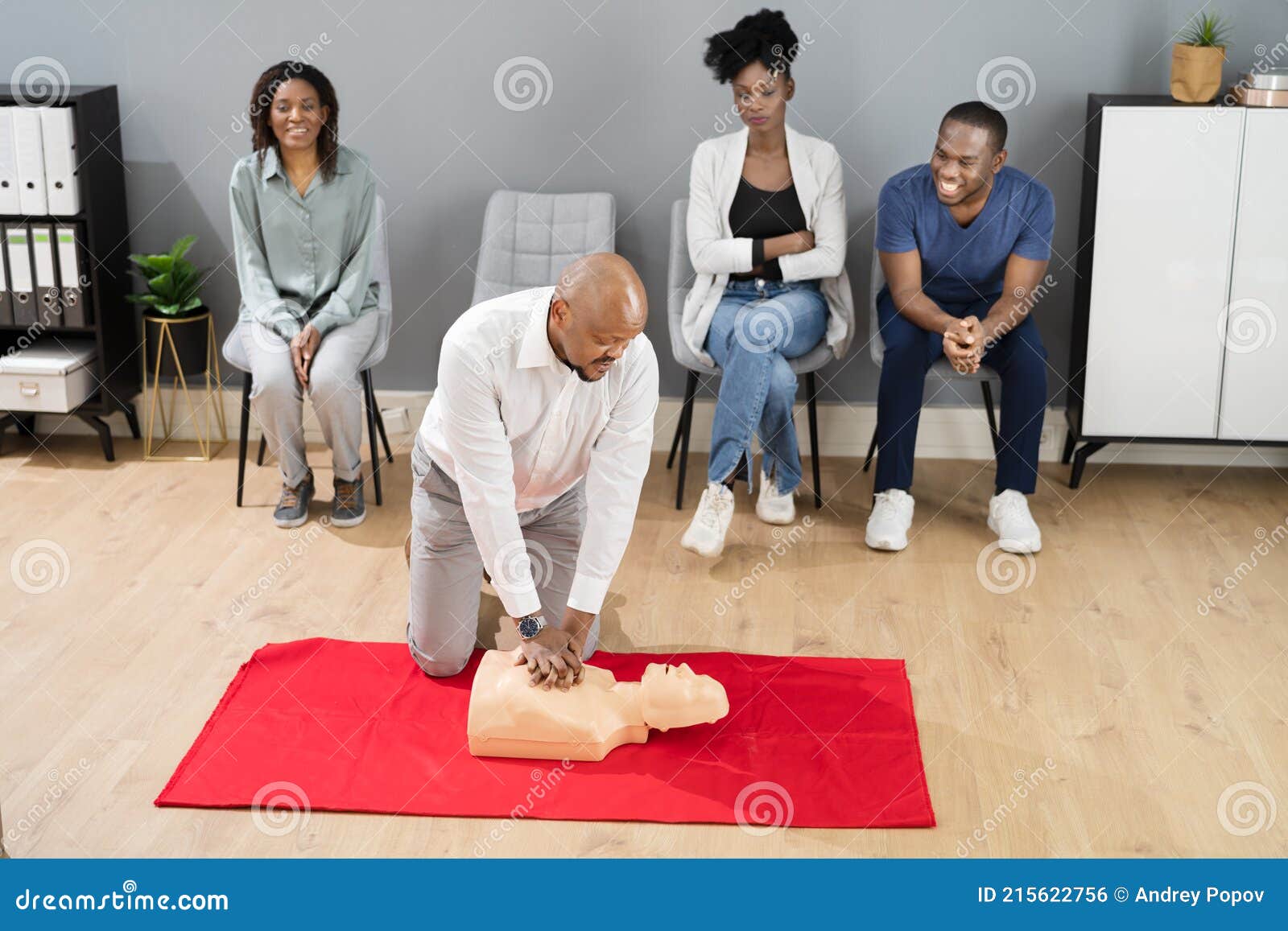 CPR First Aid Lifeguard or Paramedic Class Stock Photo - Image of class ...