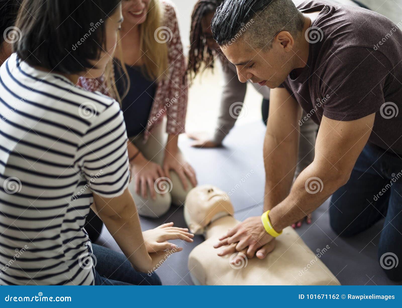 CPR First Aid Training Concept Stock Photo - Image of resuscitation ...