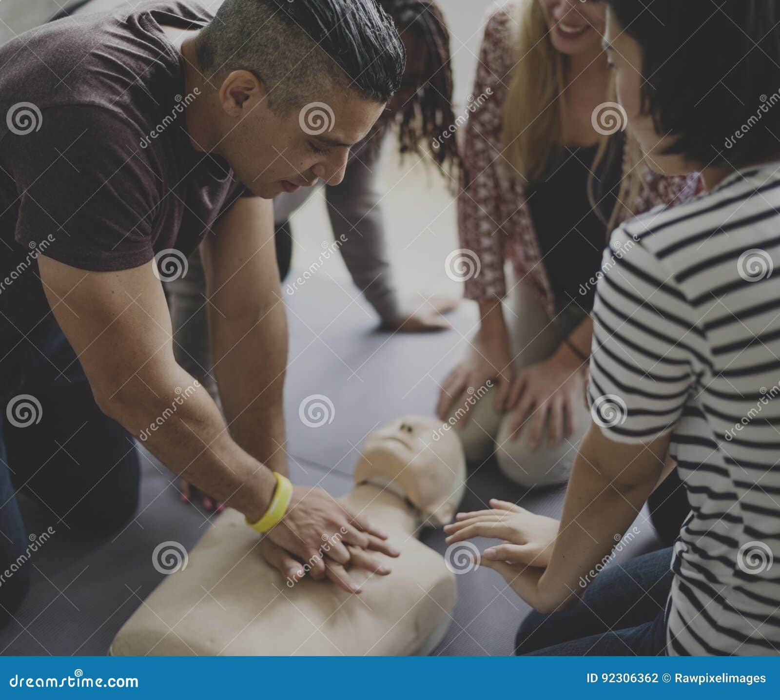 CPR First Aid Training Concept Stock Photo - Image of certified ...