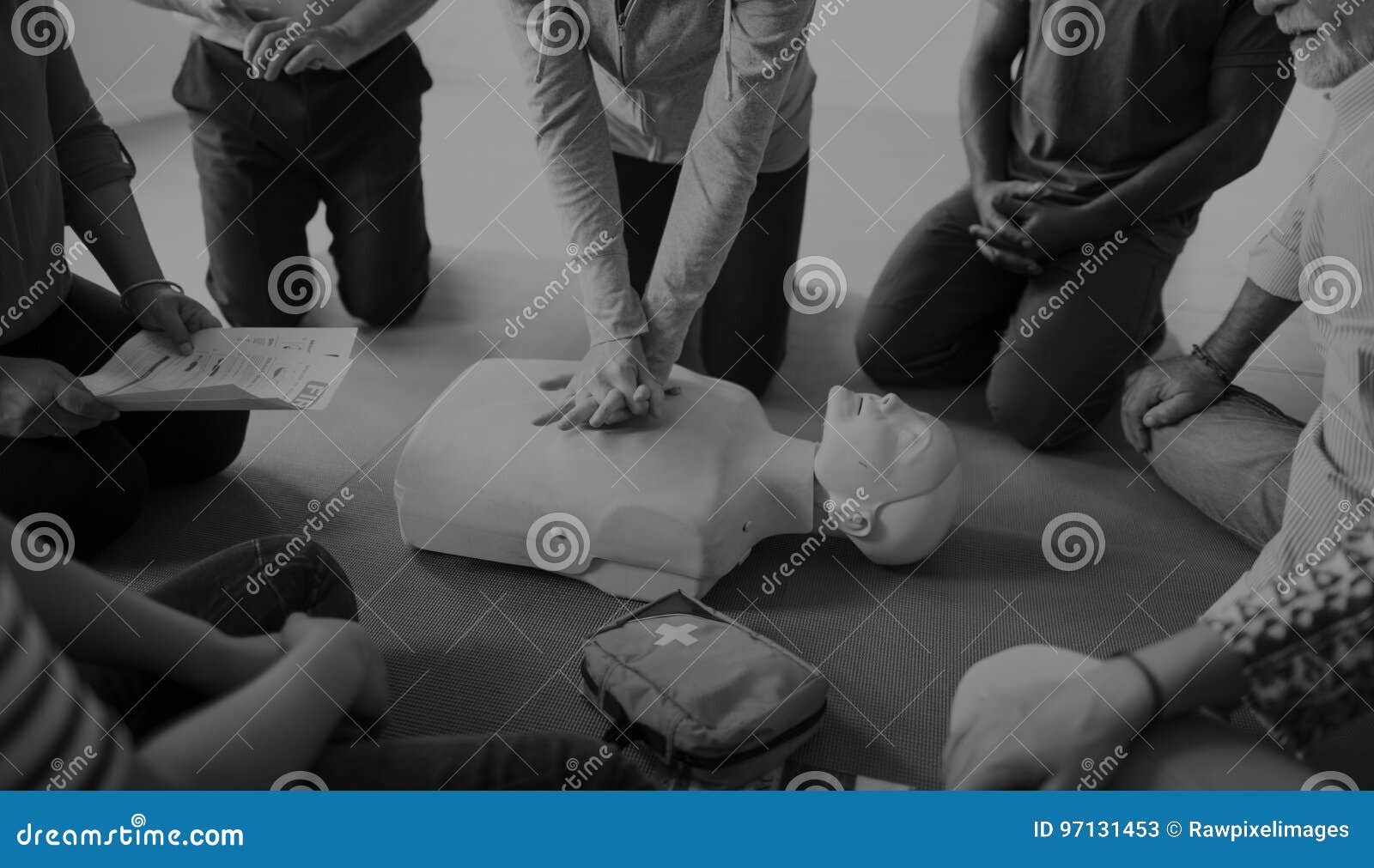 CPR First Aid Training Concept Stock Image - Image of concept, dummy ...