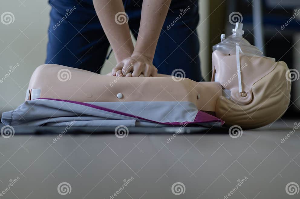 CPR. First Aid Training Concept Stock Photo - Image of circulation ...