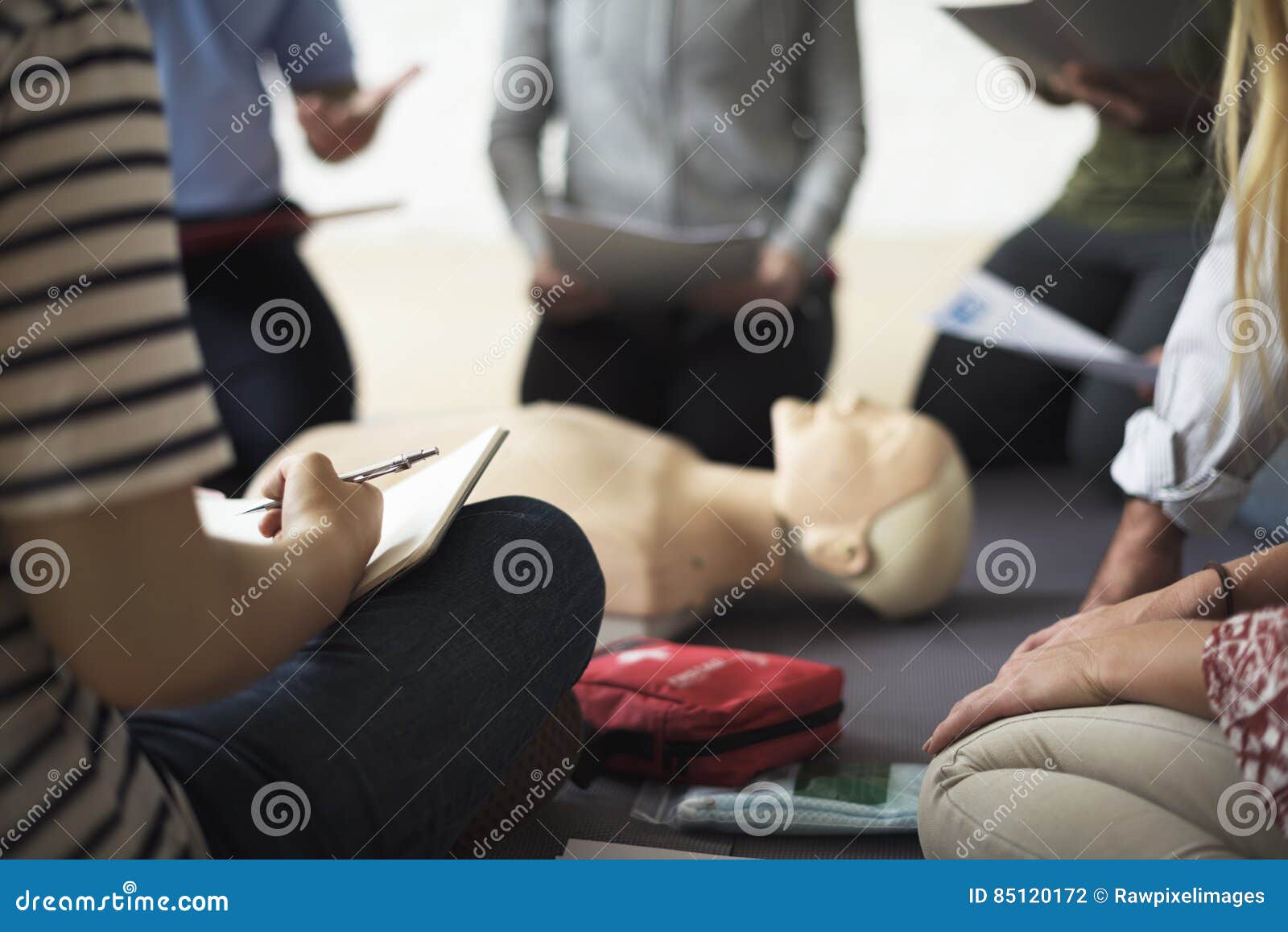 CPR First Aid Training Concept Stock Photo - Image of treat, health ...