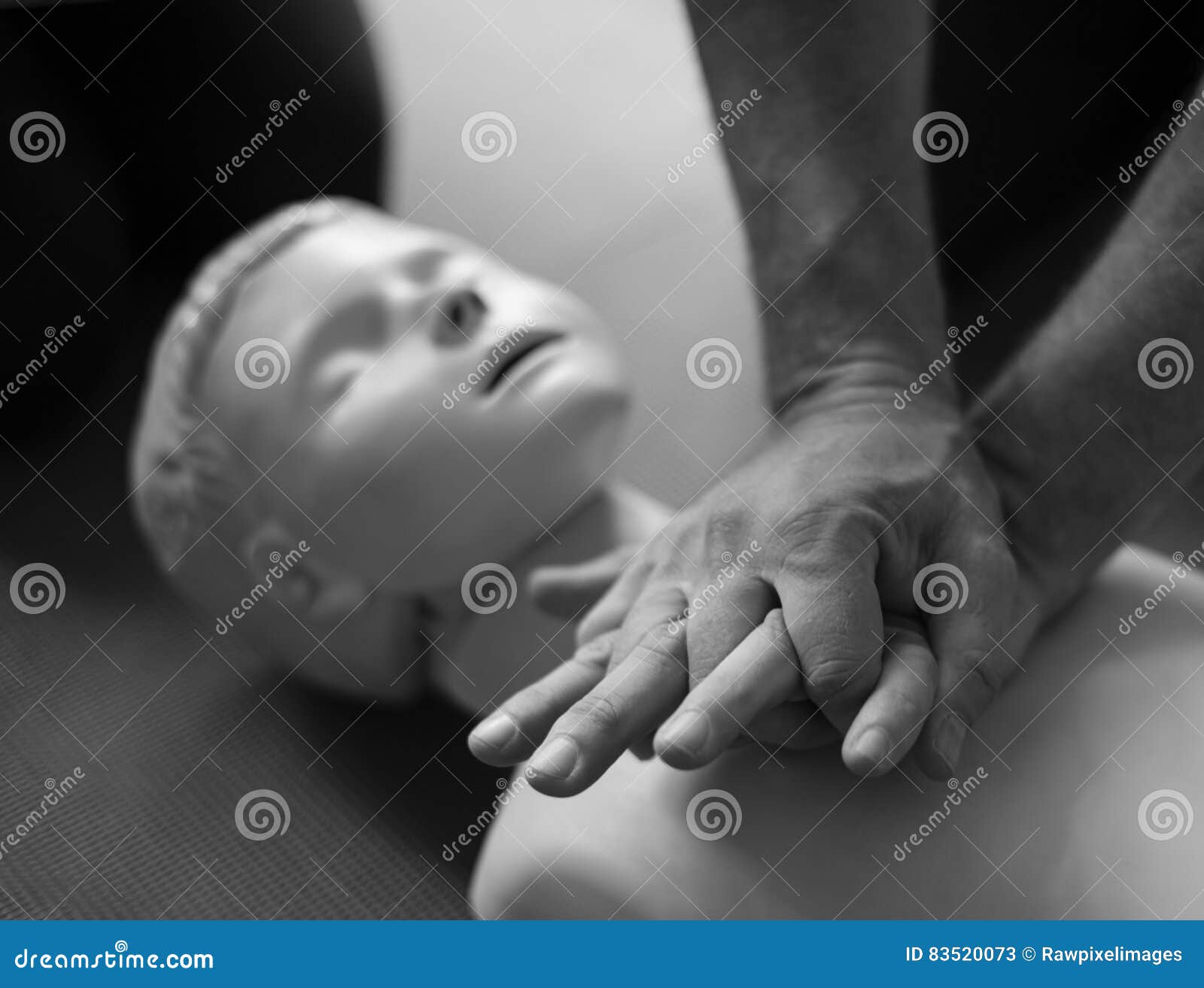CPR First Aid Training Concept Stock Image - Image of black, people ...