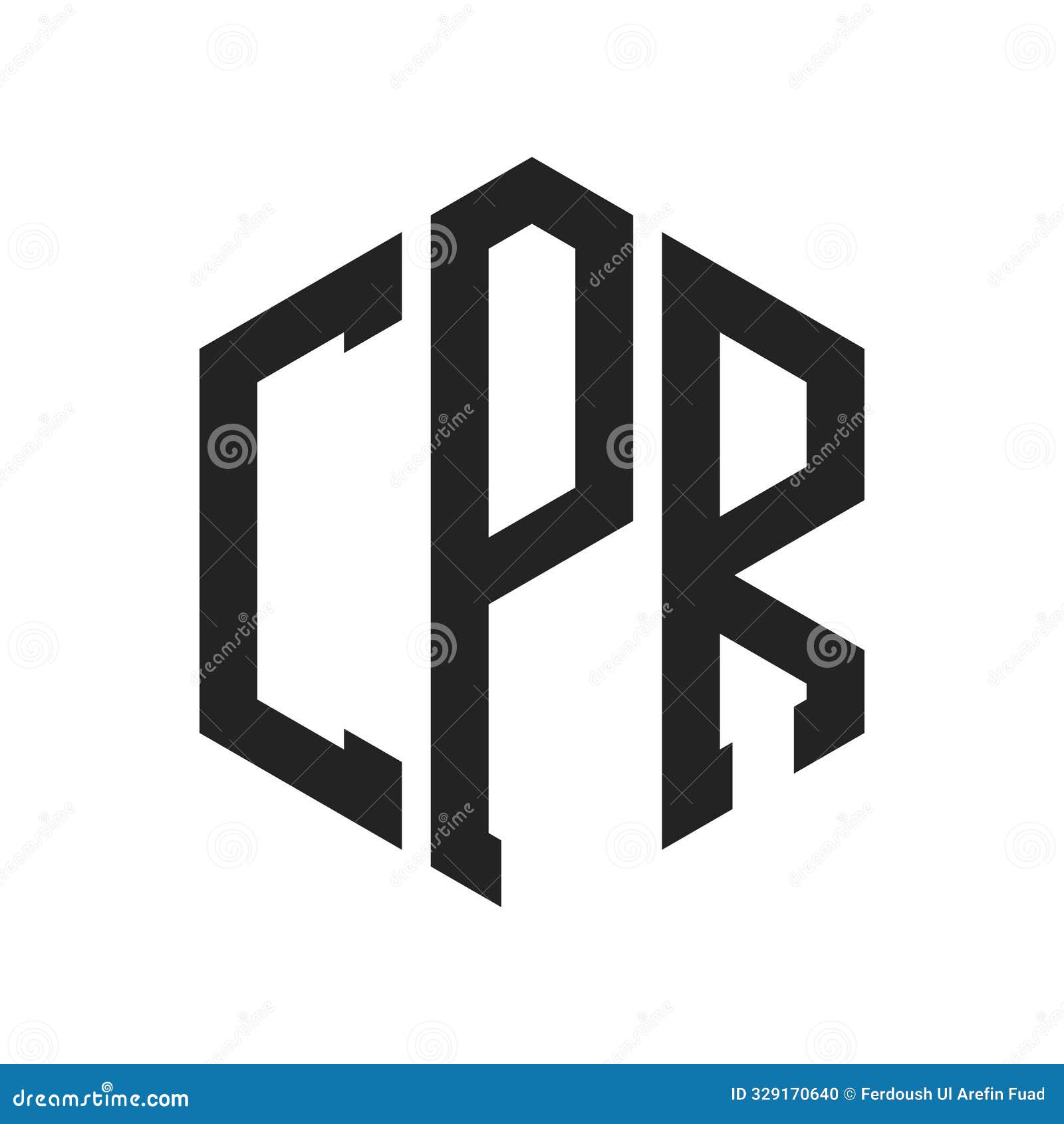 CPR Logo Design. Initial Letter CPR Monogram Logo Using Hexagon Shape ...
