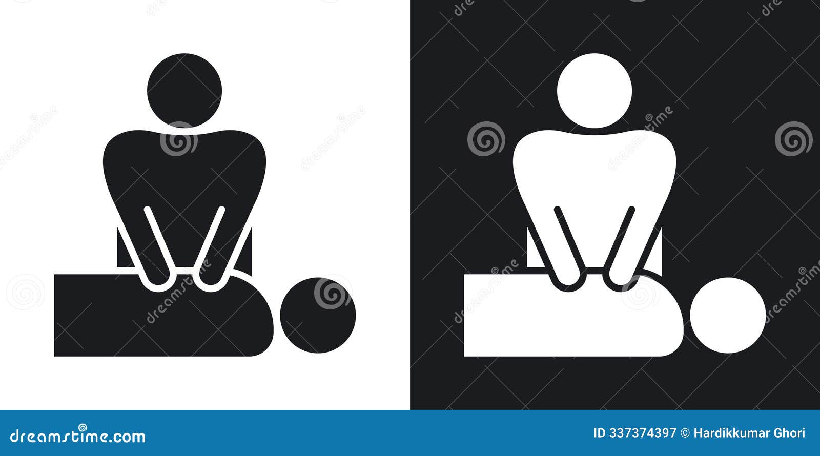 CPR Thin Line Vector Icon Set Stock Vector - Illustration of graphic ...
