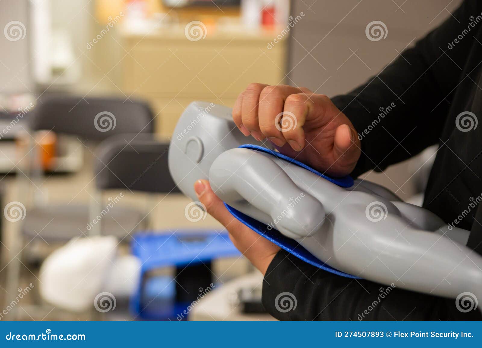 CPR Training Class by Security Guard in Office Stock Image - Image of ...