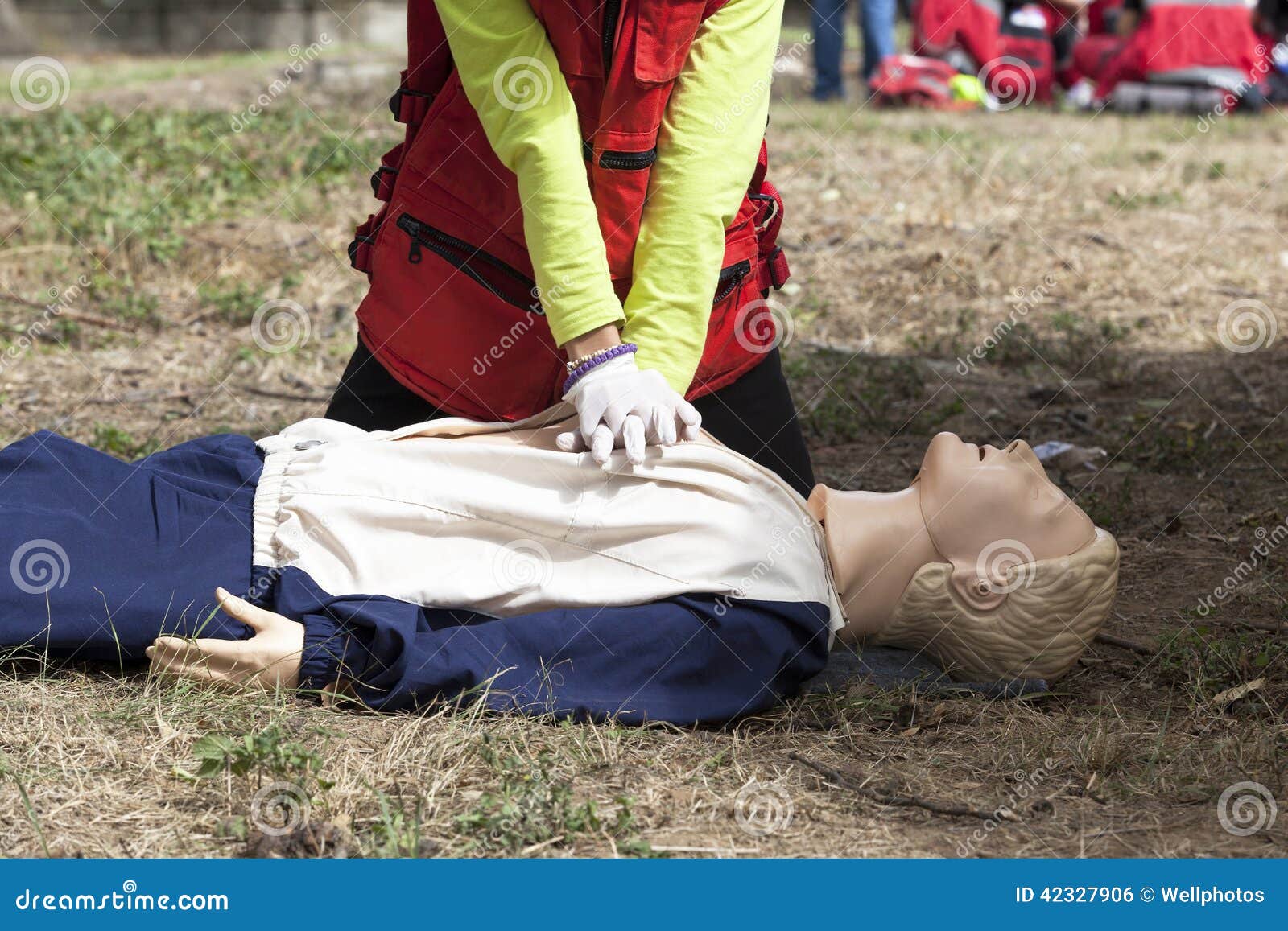 CPR training stock photo. Image of compression, massage - 42327906
