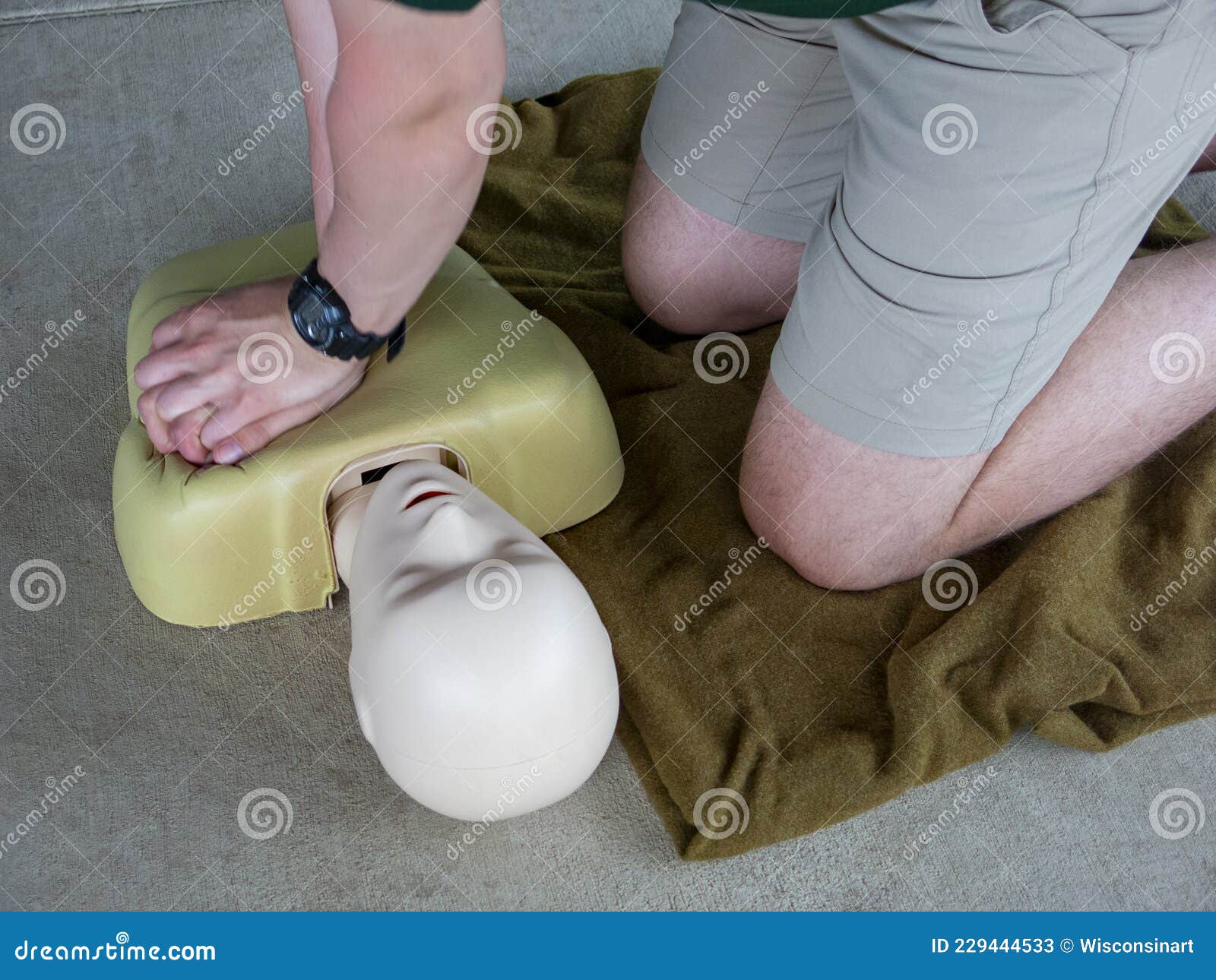 CPR Training, Emergency First Aid, Practice Stock Image - Image of ...
