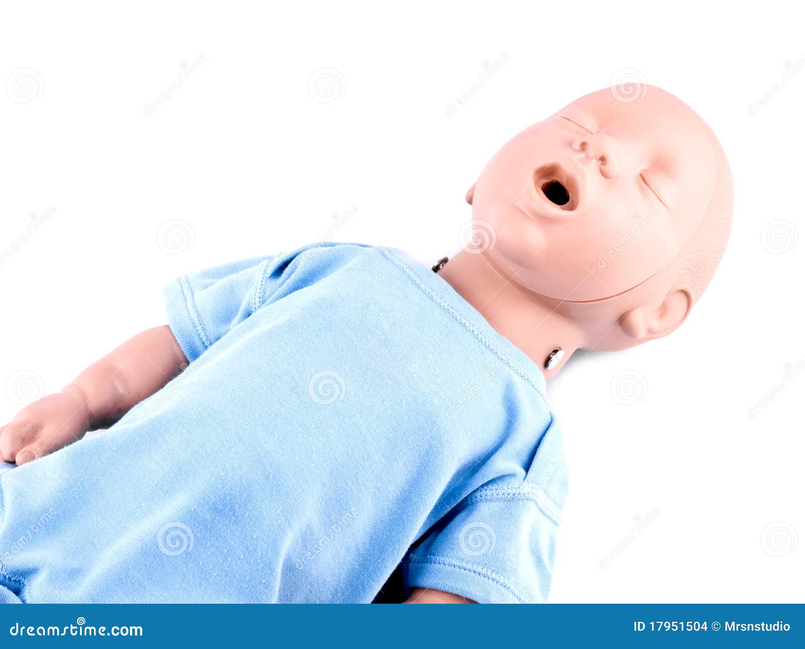 Cpr Traning El Maniquí Infantil En Blanco Foto de archivo - Imagen de ...