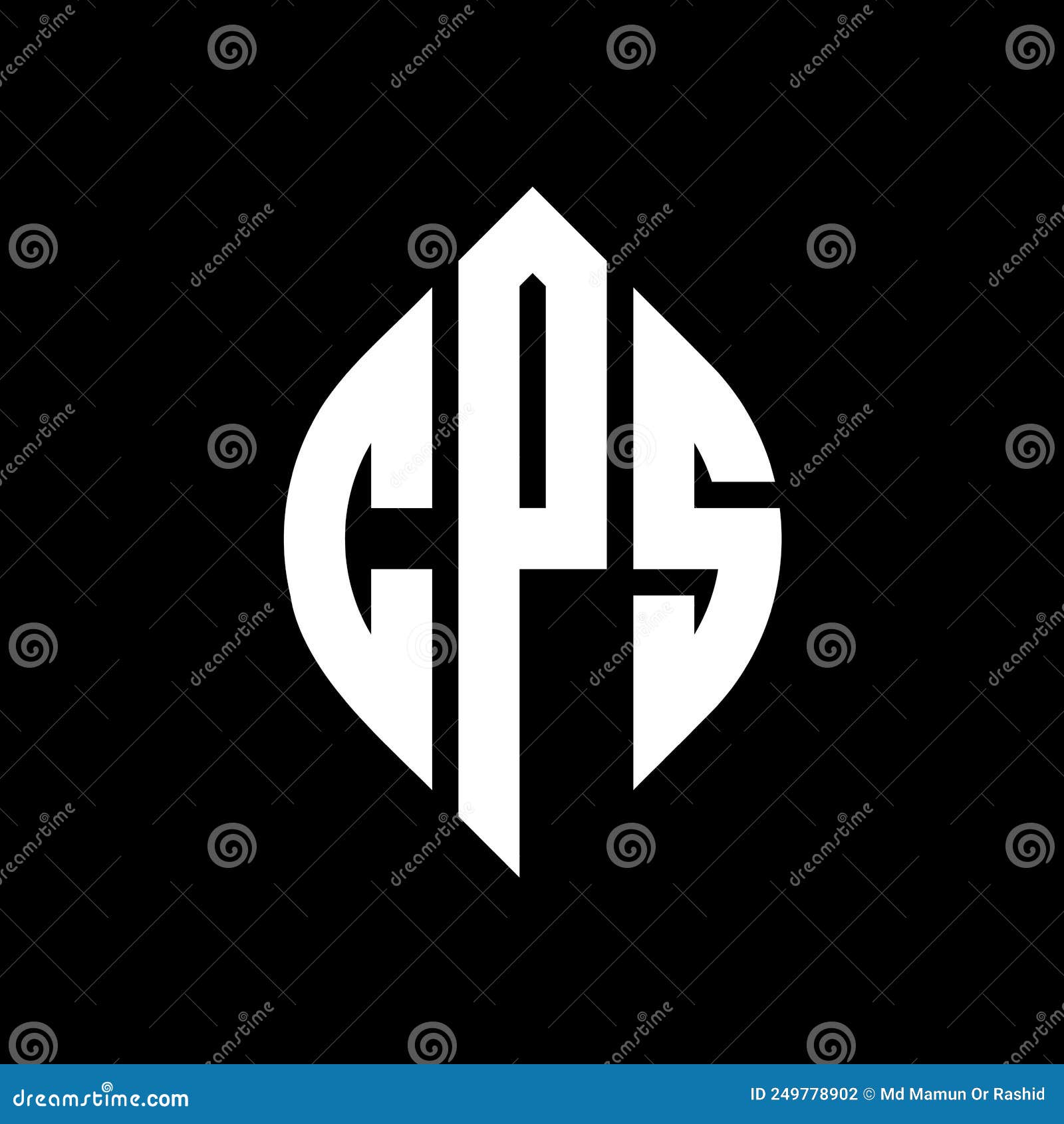 CPS Circle Letter Logo Design with Circle and Ellipse Shape. CPS ...