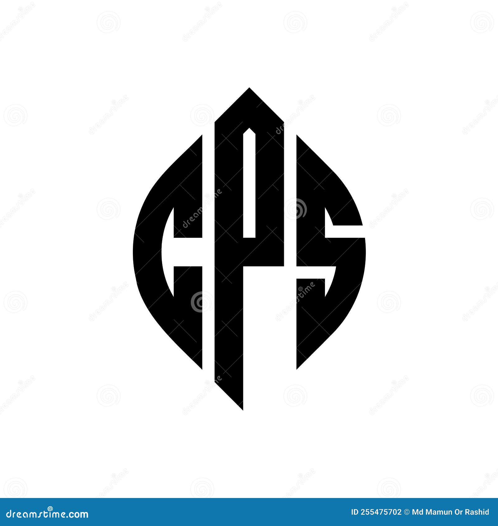 CPS Circle Letter Logo Design with Circle and Ellipse Shape. CPS ...