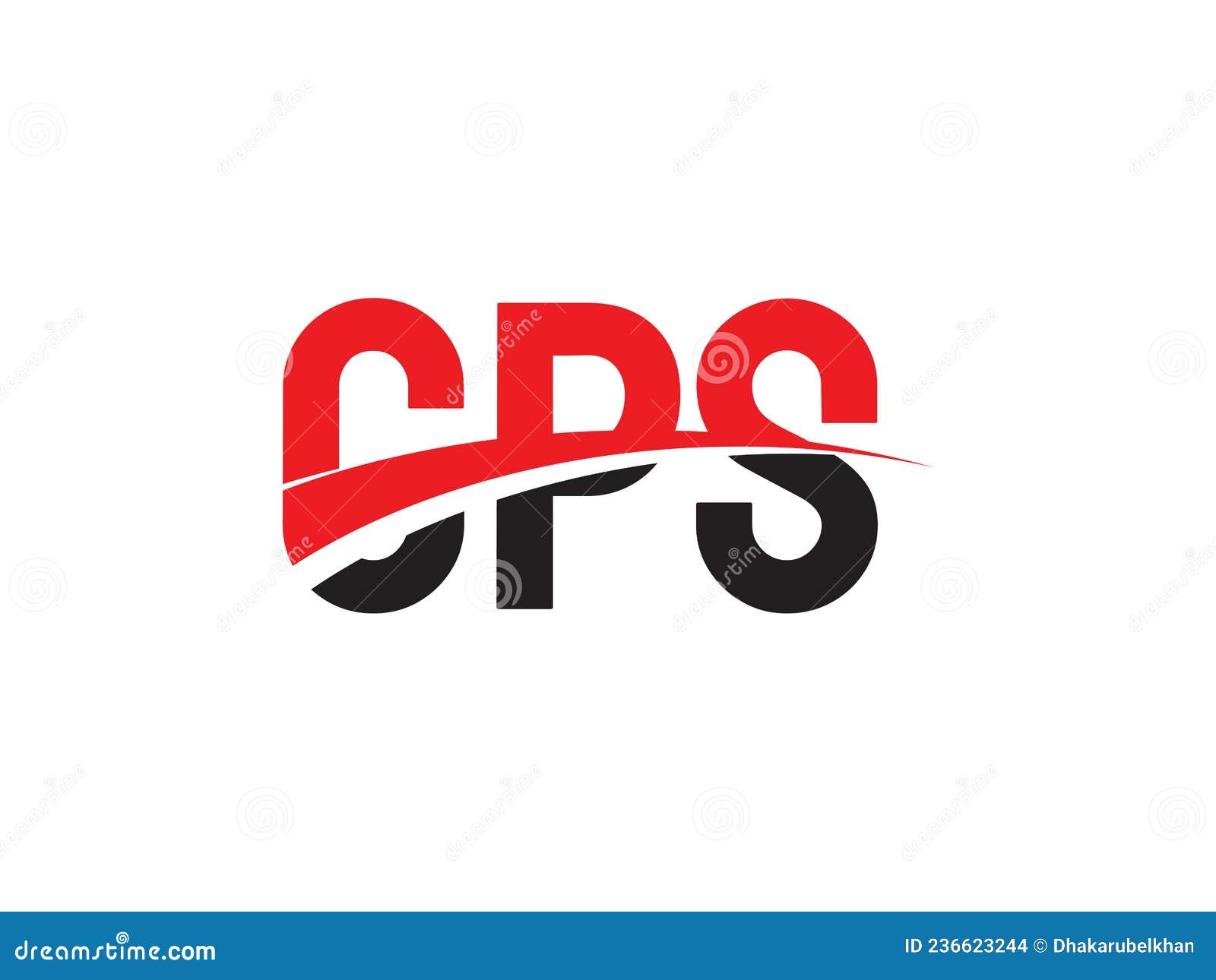 CPS Letter Initial Logo Design Vector Illustration Stock Vector ...