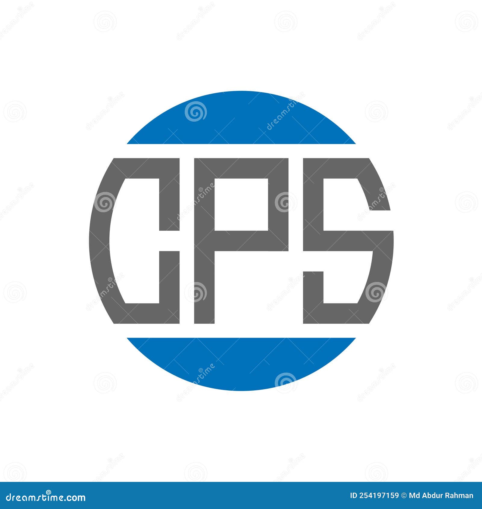 CPS Letter Logo Design on White Background. CPS Creative Initials ...