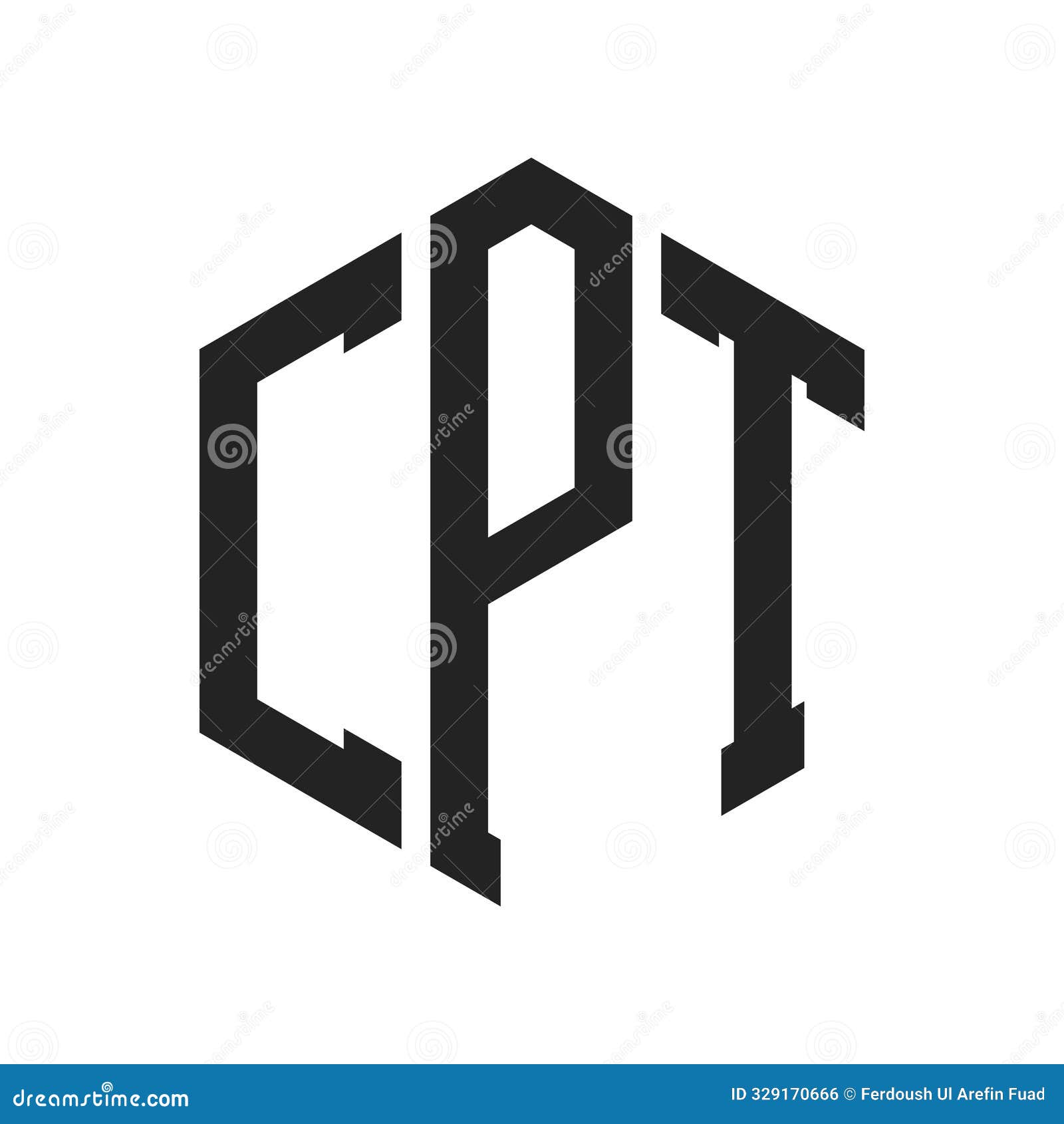 CPT Logo Design. Initial Letter CPT Monogram Logo Using Hexagon Shape ...