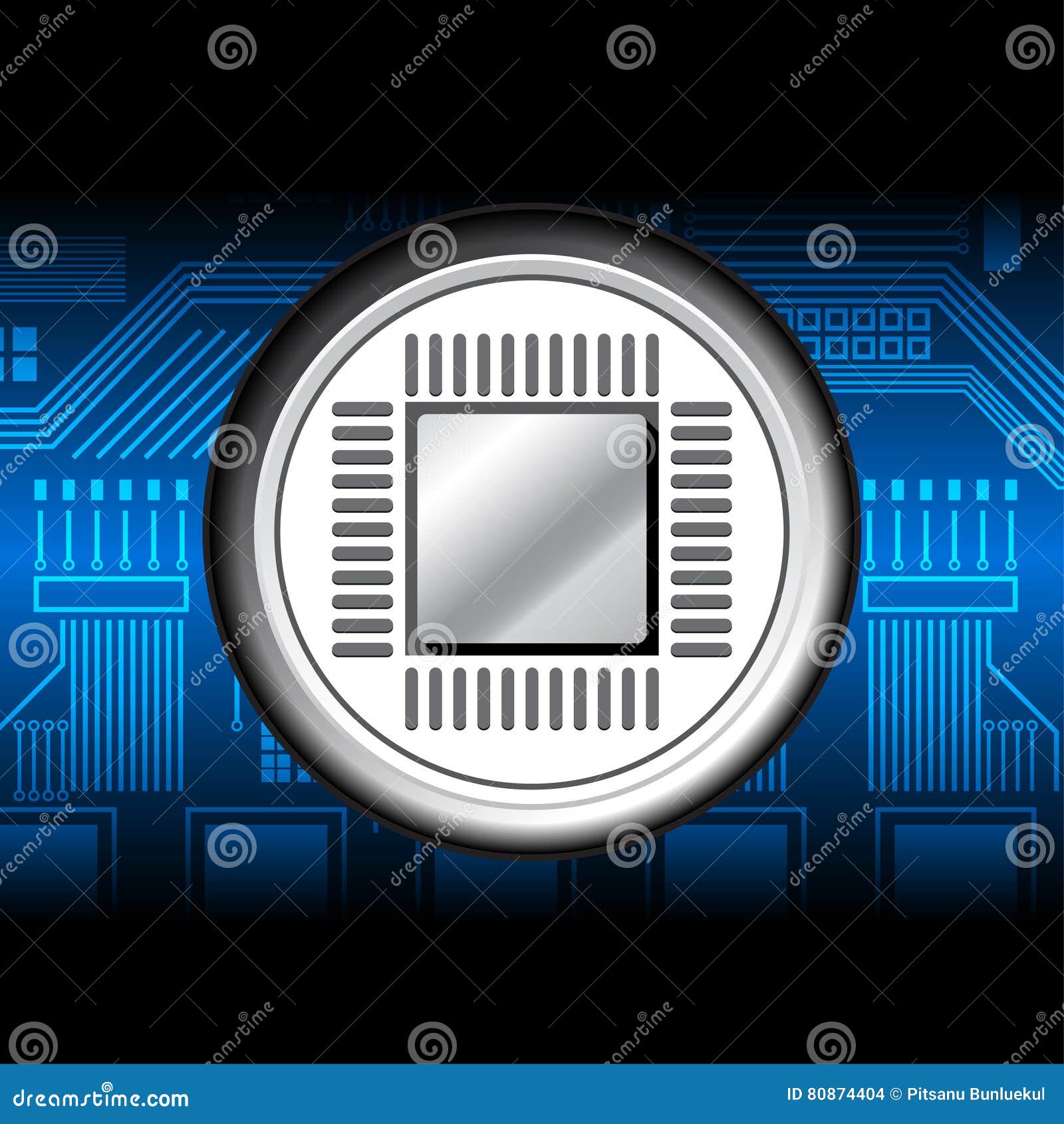 Cpu Abstract Background Vector Illustration Stock Vector - Illustration ...