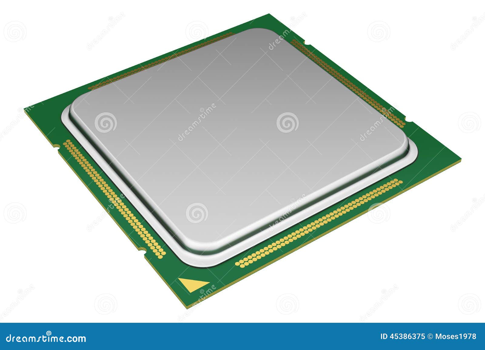 CPU stock illustration. Illustration of hardware, electronics - 45386375