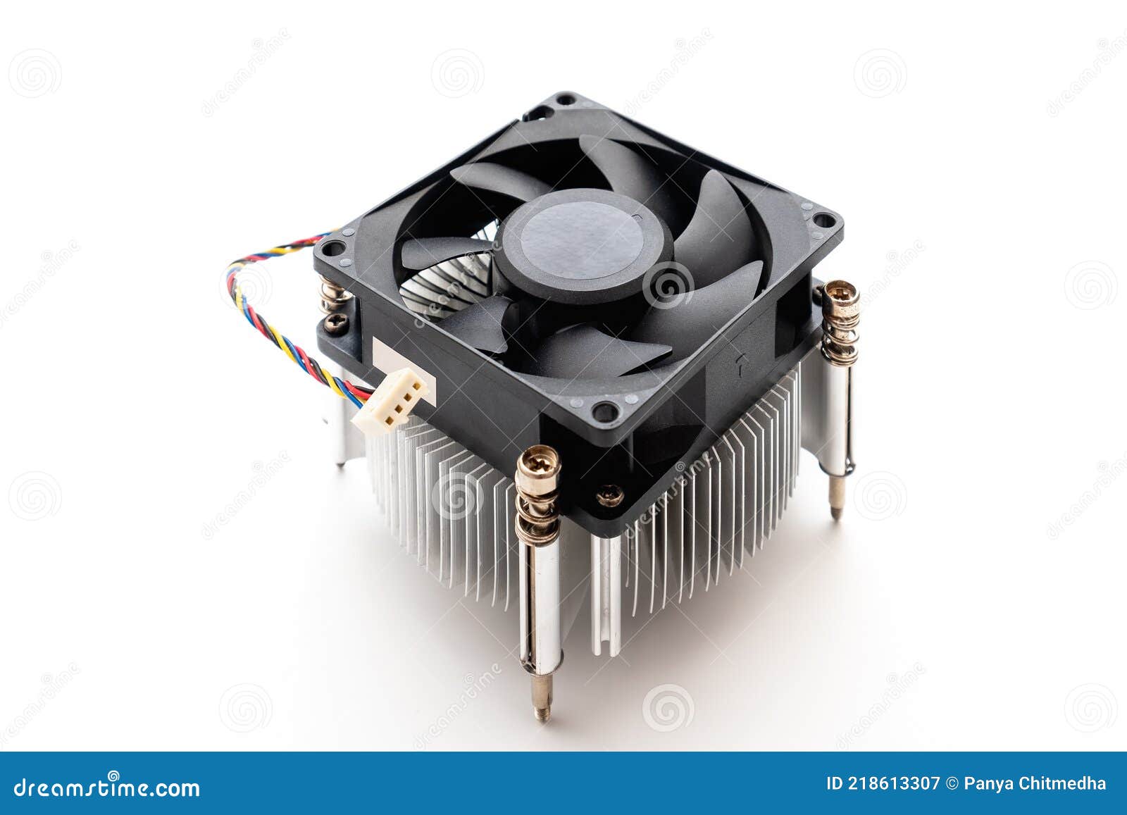CPU air cooler stock image. Image of single, hardware - 218613307