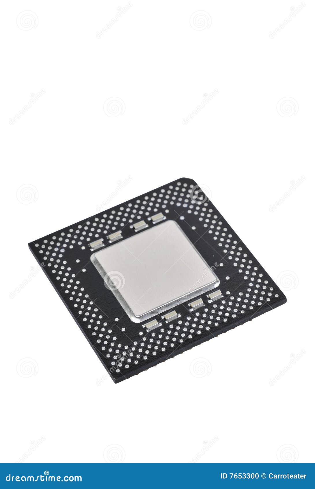 CPU aislada en blanco foto de archivo. Imagen de principal - 7653300