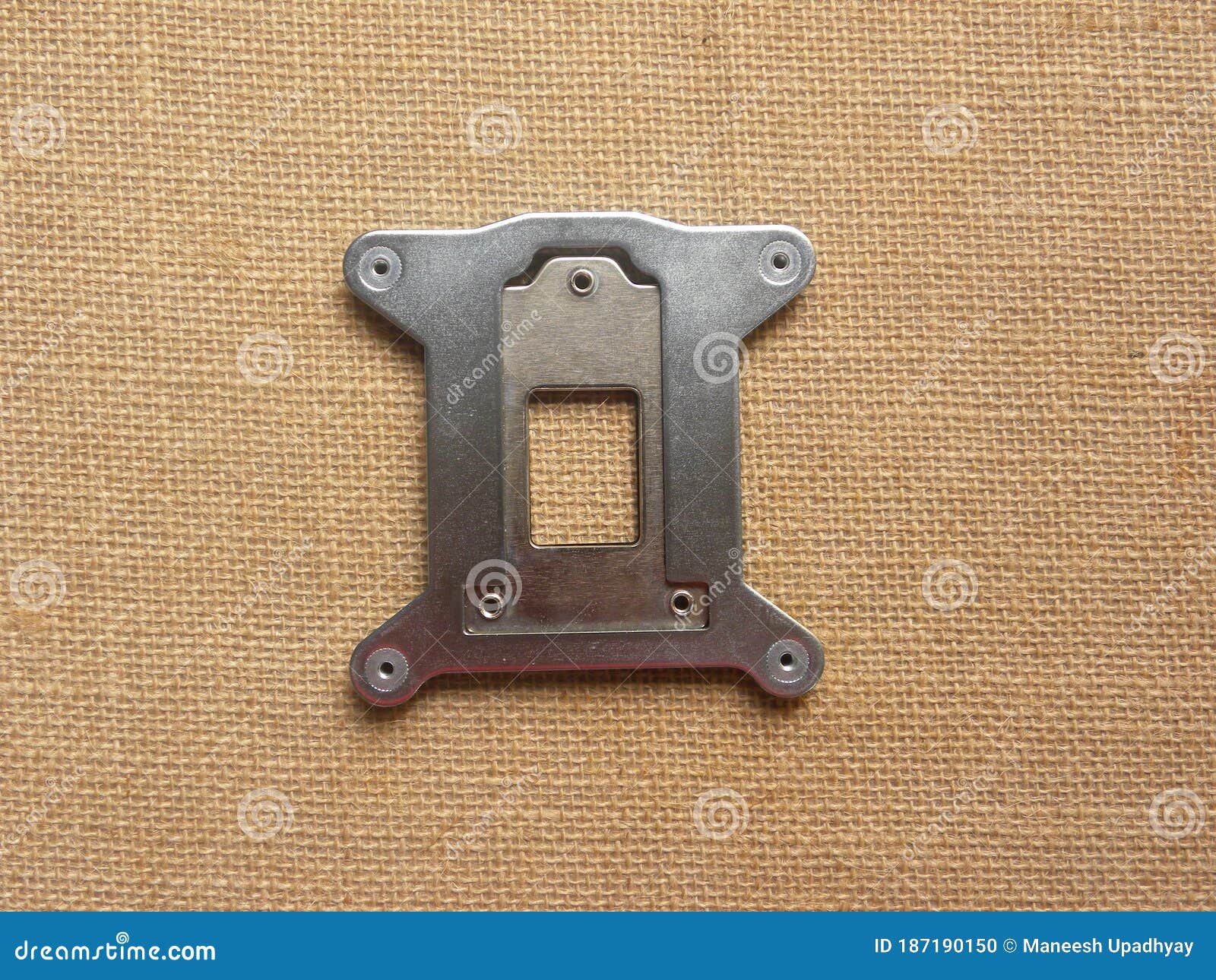 CPU bracket plate stock photo. Image of device, computer - 187190150