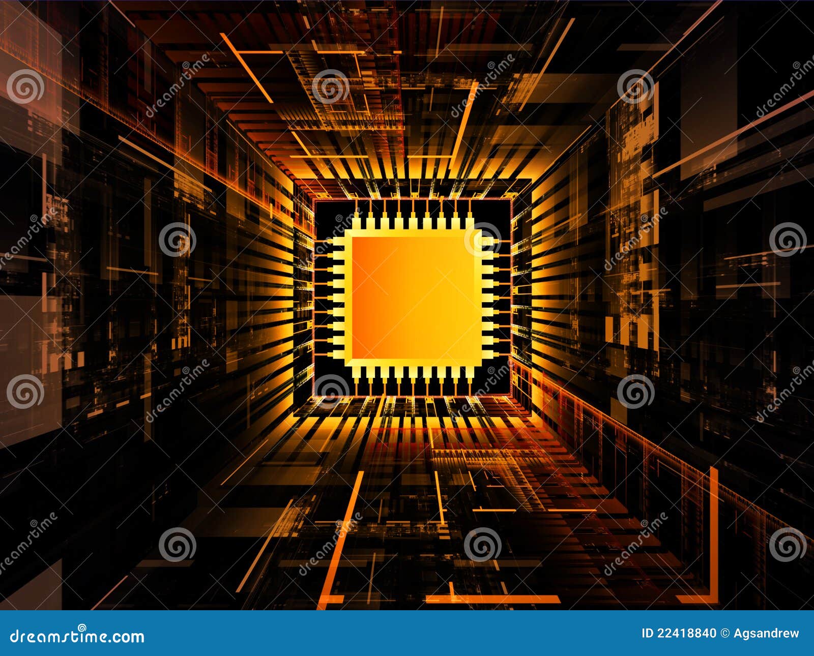 CPU Burst stock illustration. Illustration of concept - 22418840