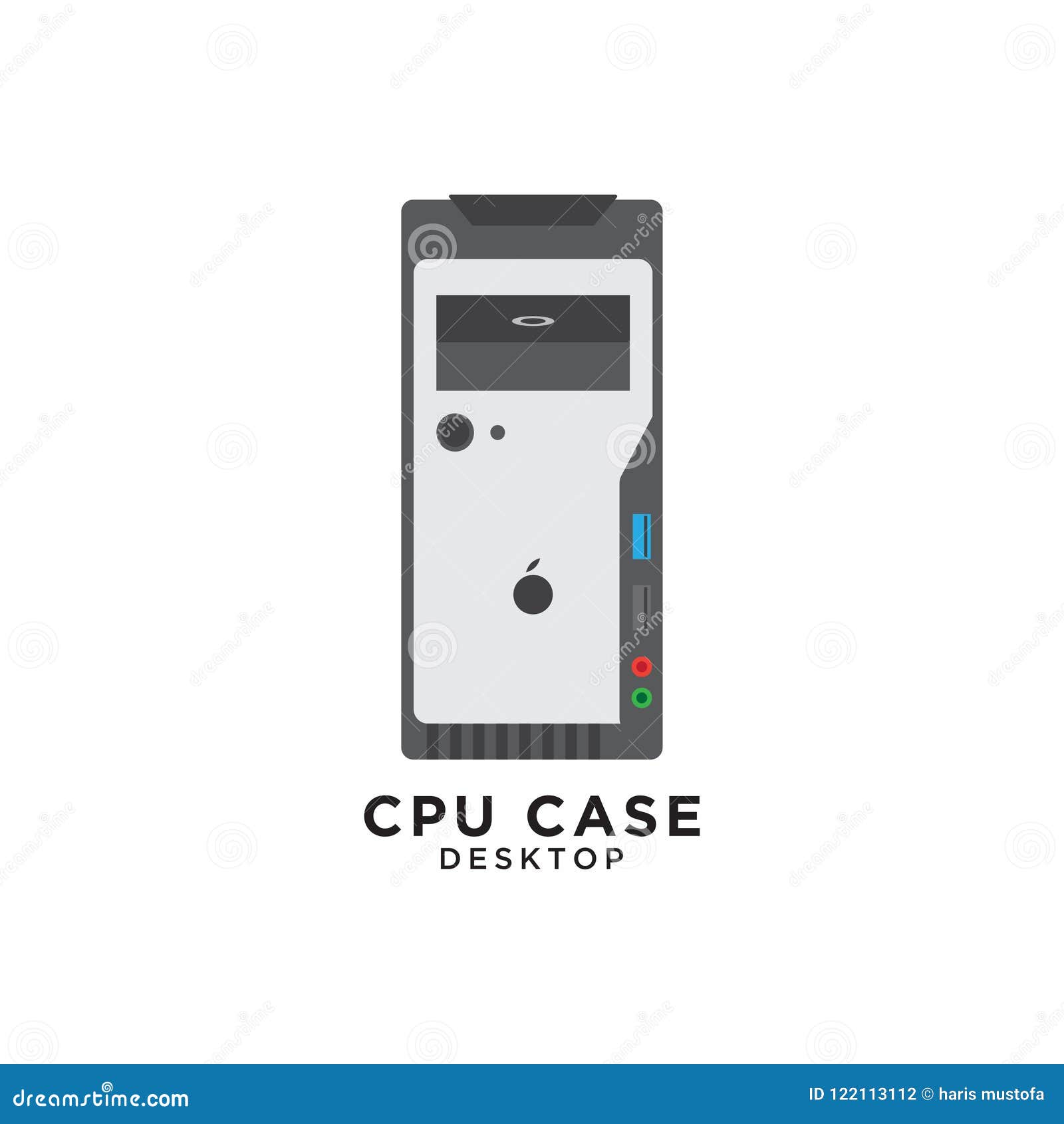 CPU Case Graphic Design Template Stock Vector - Illustration of modern ...