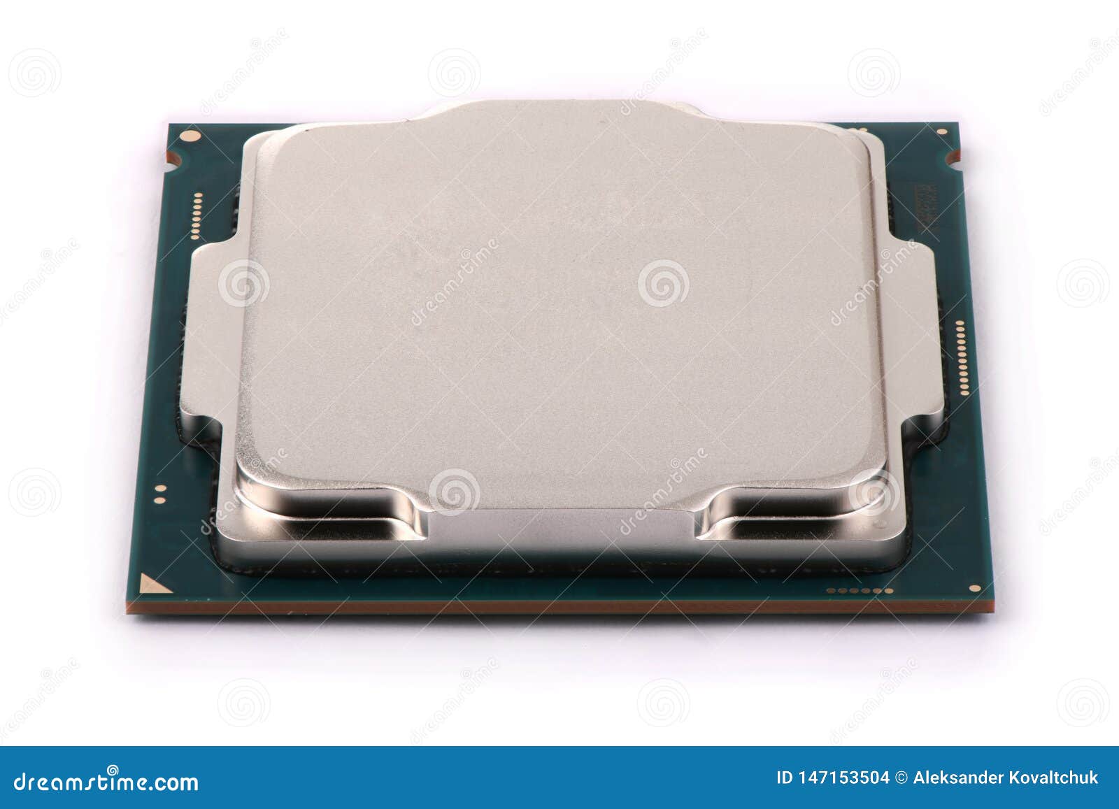 CPU : Central Processing Unit Stock Photo - Image of contact ...