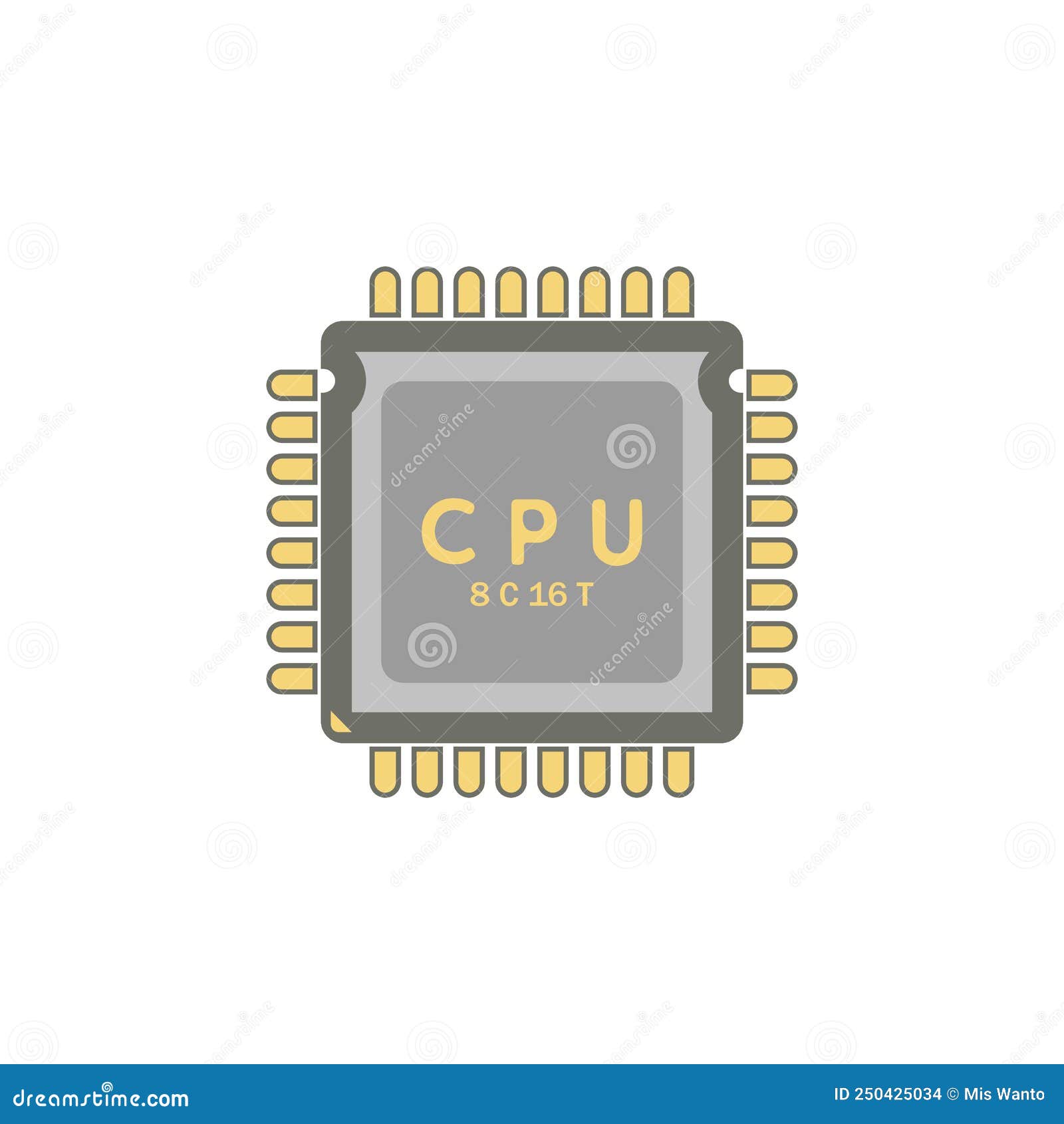 CPU (central Processing Unit) Icons Illustration.design Inspiration ...