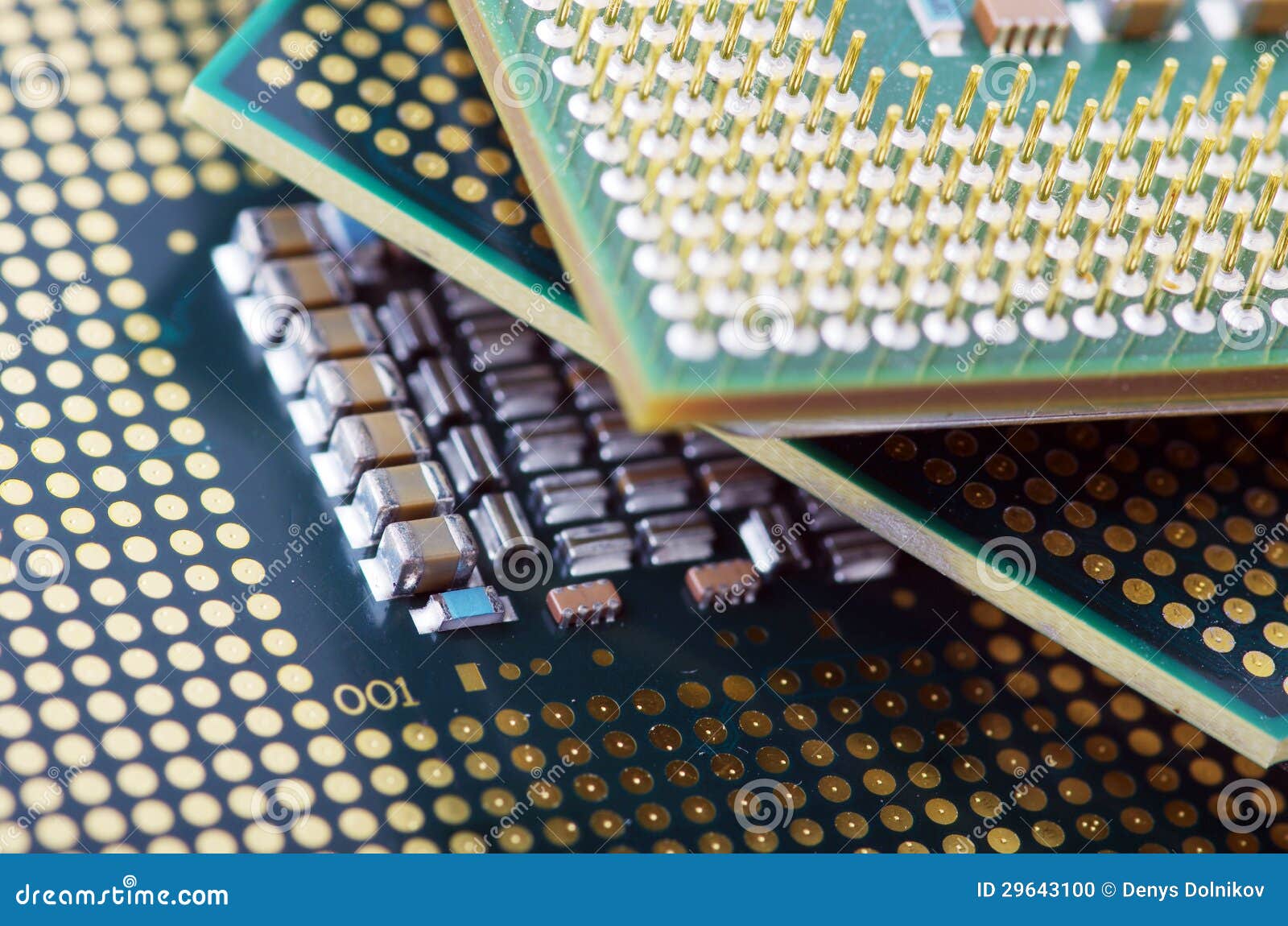 CPU close-up stock photo. Image of green, closeup, mainboard - 29643100