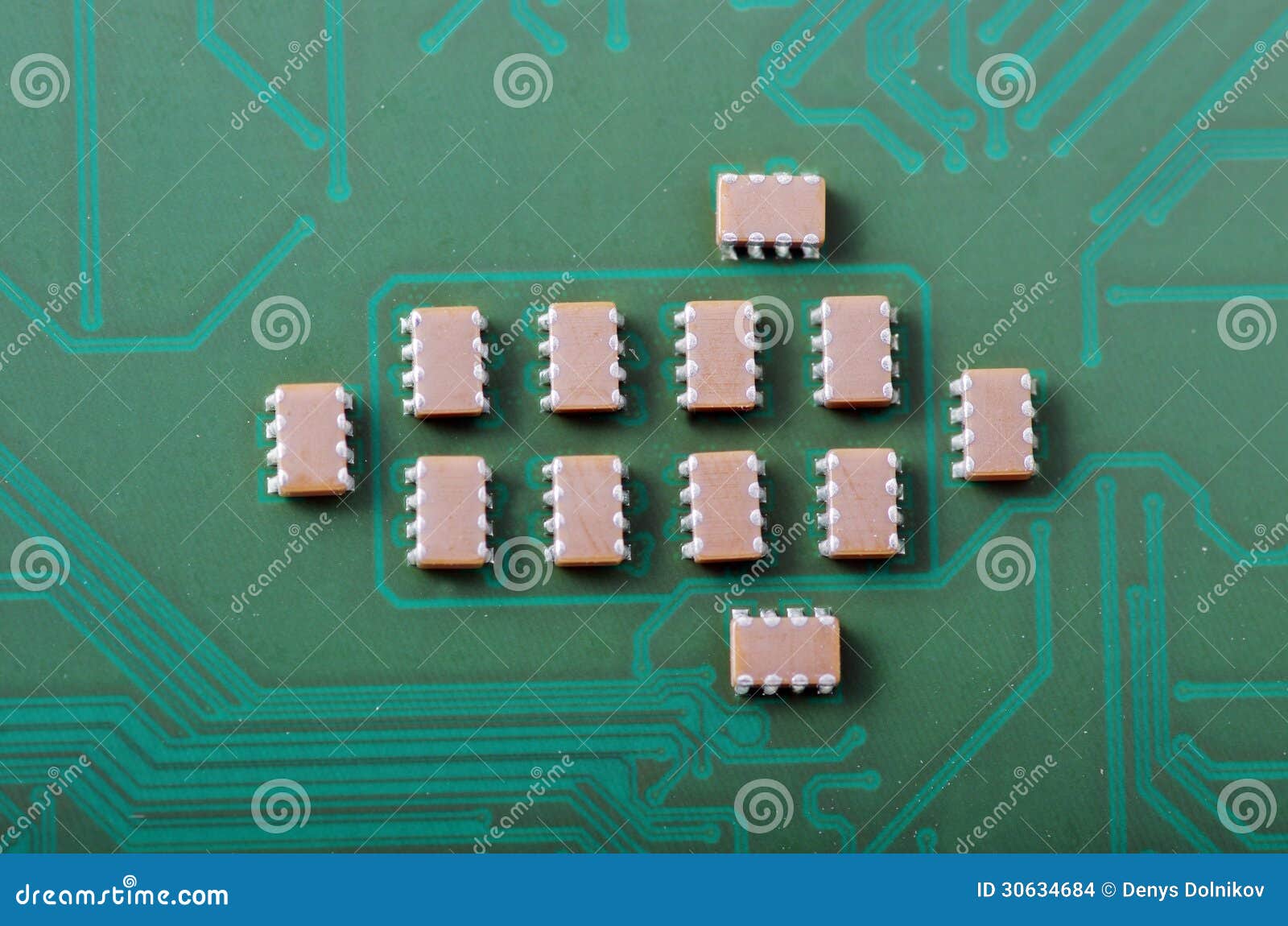 CPU close-up stock photo. Image of fragment, industry - 30634684