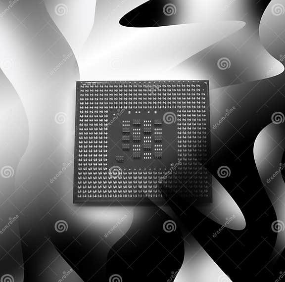 Cpu Close Up on Isolated White Background Stock Image - Image of ...