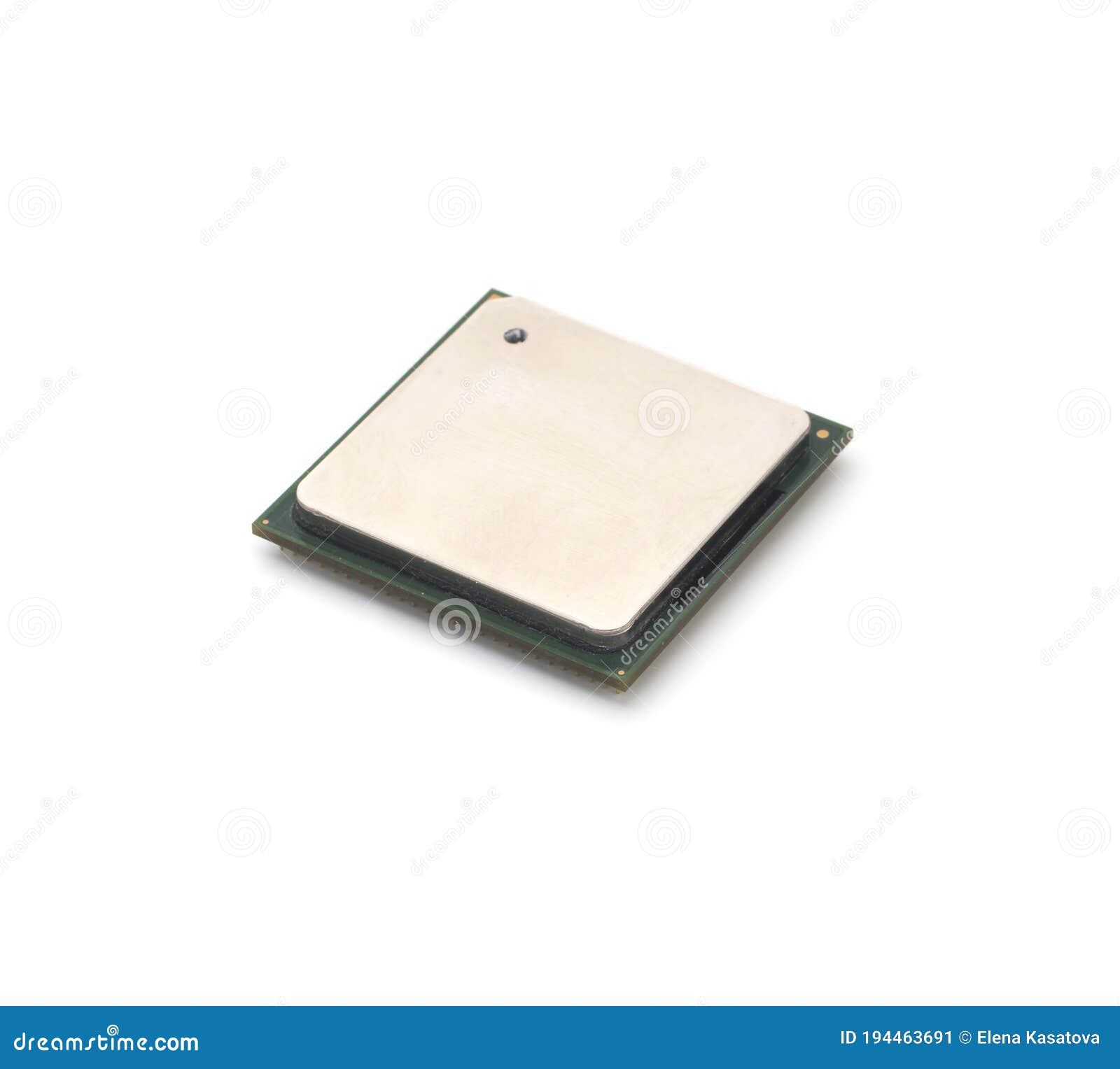 Cpu Close Up on Isolated White Background Stock Image - Image of chip ...