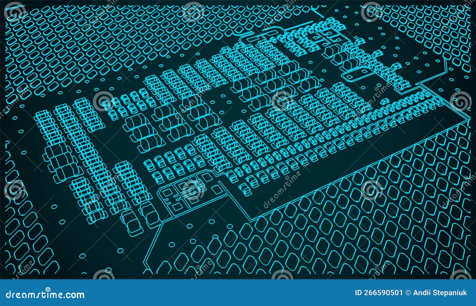 CPU close up stock vector. Illustration of tech, sketches - 266590501