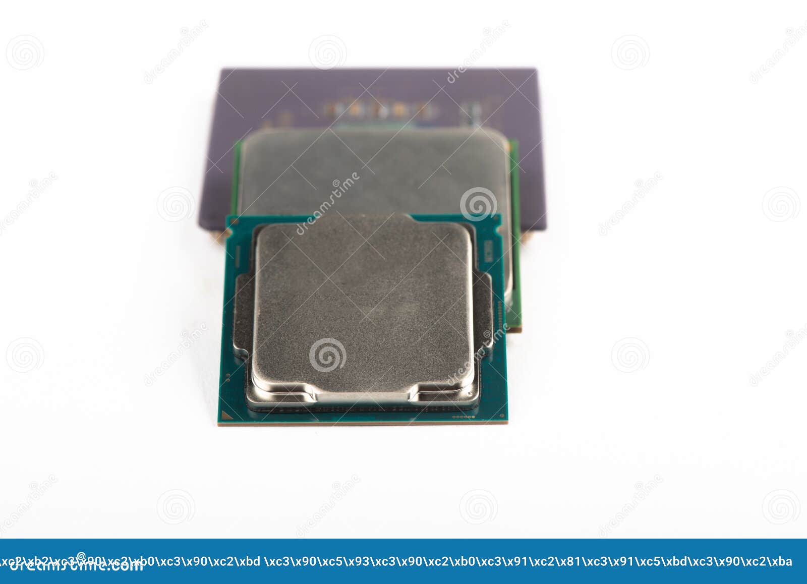 The CPU for the Computer. Processor Close-up Stock Photo - Image of ...