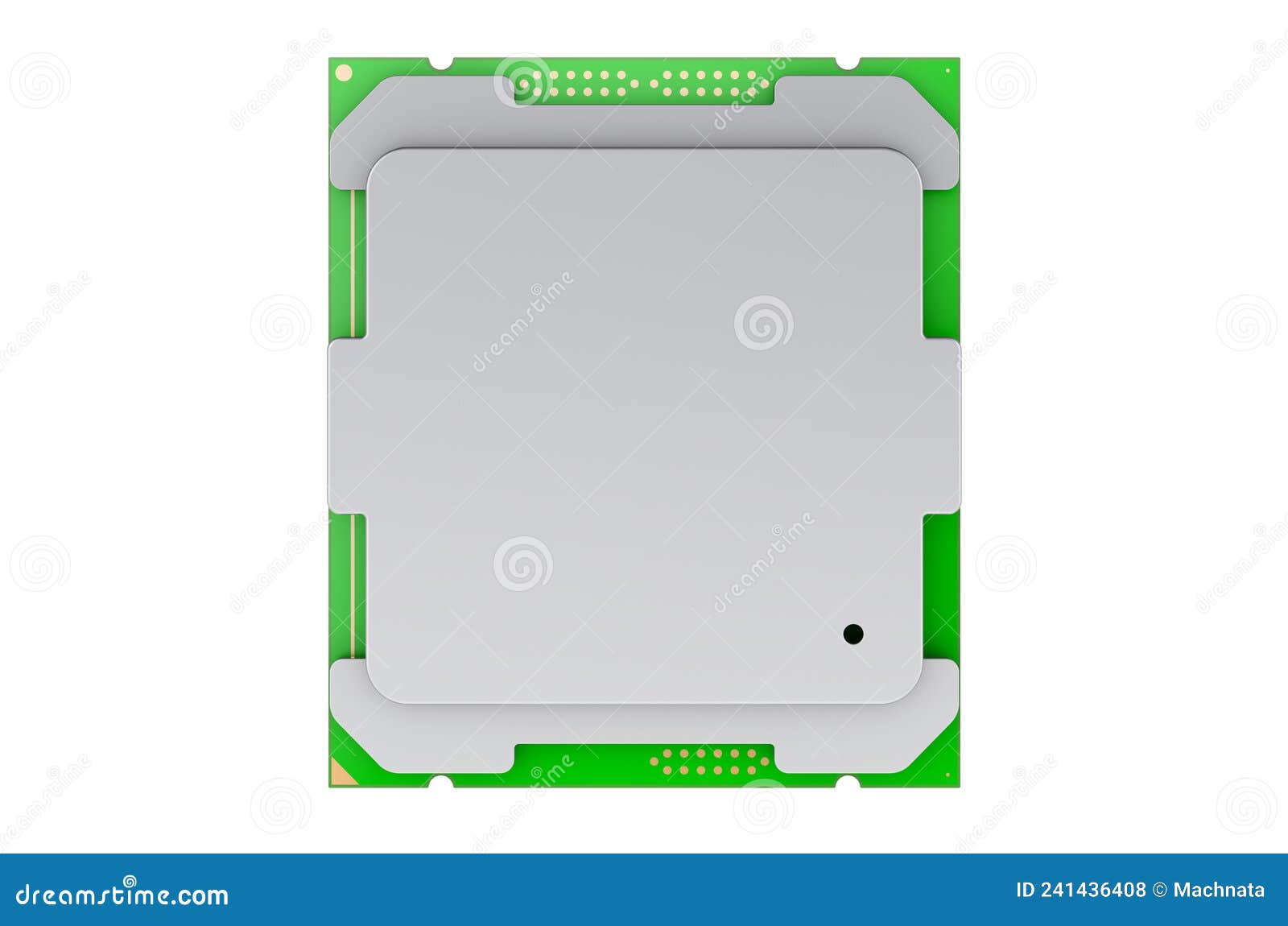 CPU Computer Processor, 3D Rendering Stock Illustration - Illustration ...