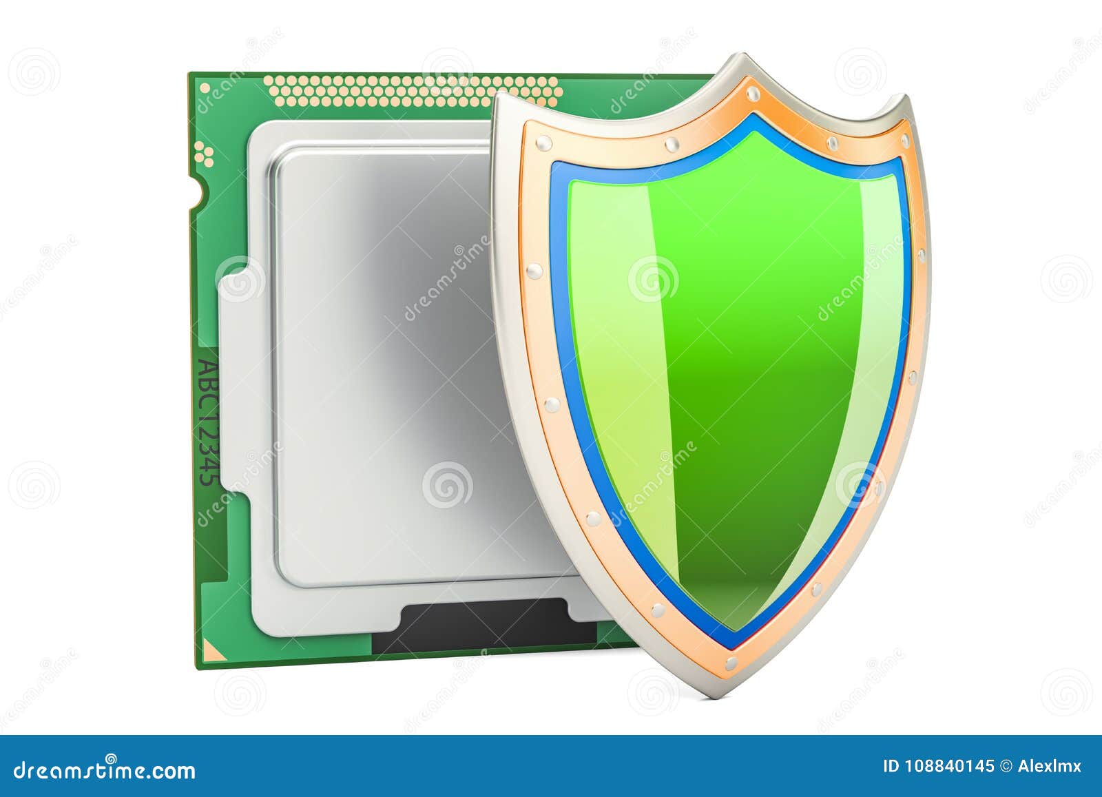 CPU Computer Processor Unit with Shield. Security and Protection Stock ... CPU Computer Processor Unit with Shield. Security and Protection Stock ...