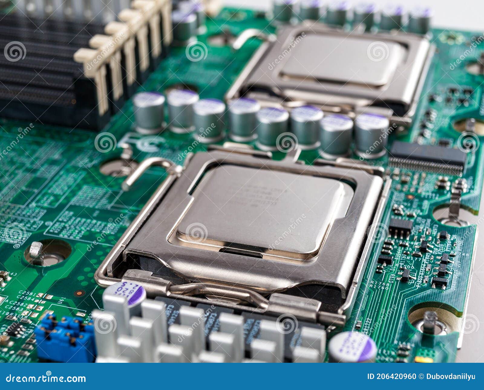 CPU Connector on the Circuit Motherboard with Pressure Contacts for ...