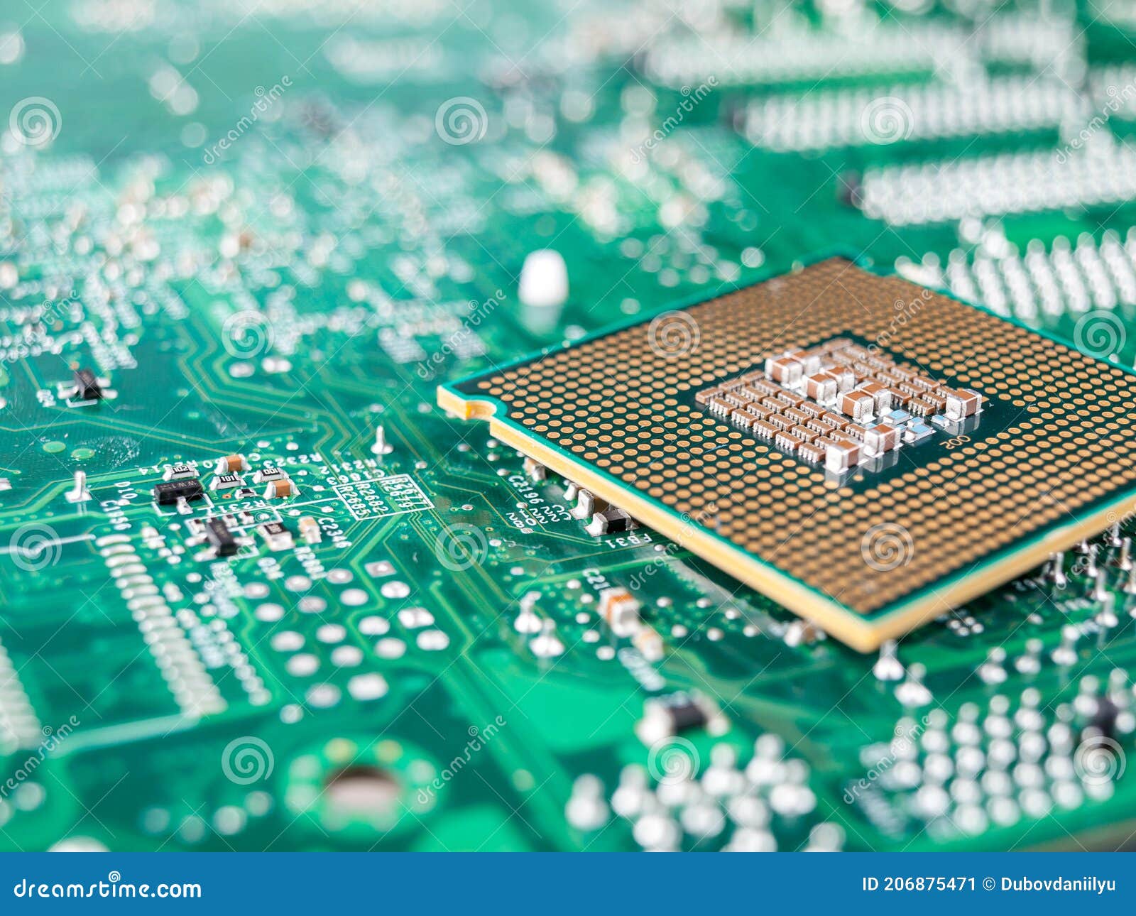 CPU Connector on the Circuit Motherboard with Pressure Contacts for ...