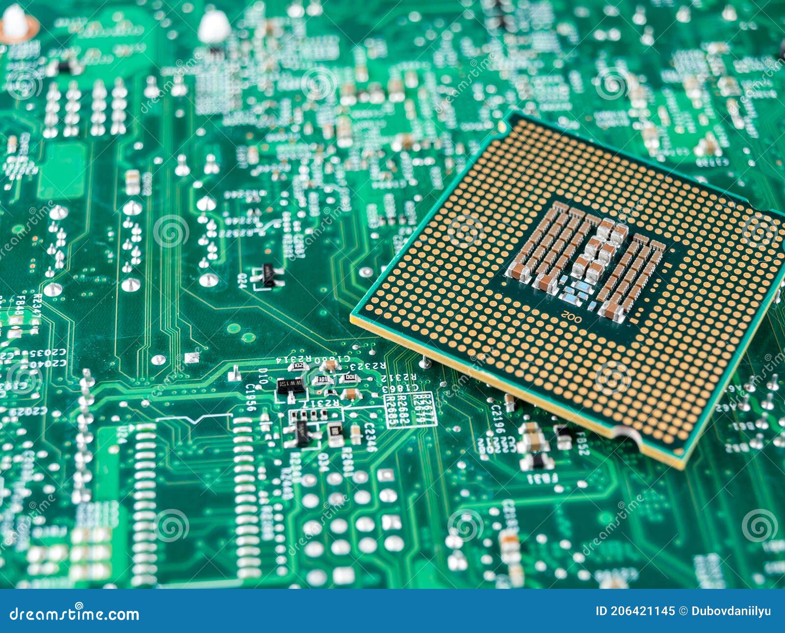 CPU Connector on the Circuit Motherboard with Pressure Contacts for ...