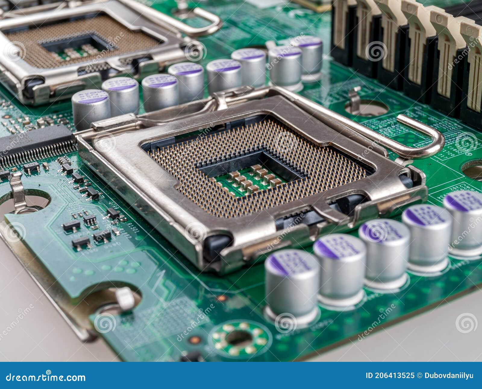 CPU Connector on the Circuit Motherboard with Pressure Contacts for ...