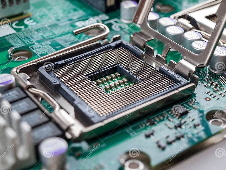 CPU Connector on the Circuit Motherboard with Pressure Contacts for ...