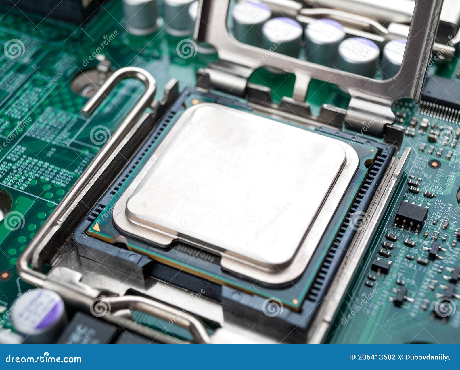 CPU Connector on the Circuit Motherboard with Pressure Contacts for ...