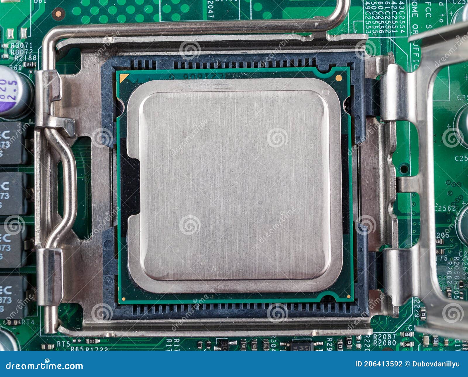 CPU Connector on the Circuit Motherboard with Pressure Contacts for ...