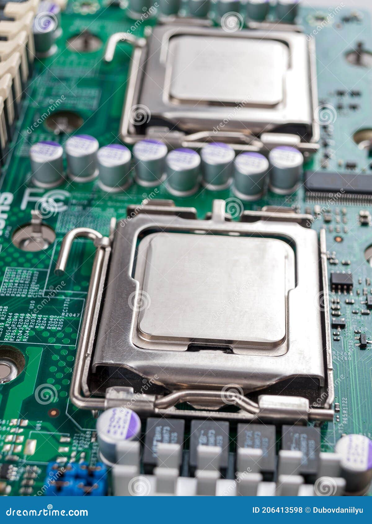 CPU Connector on the Circuit Motherboard with Pressure Contacts for ...