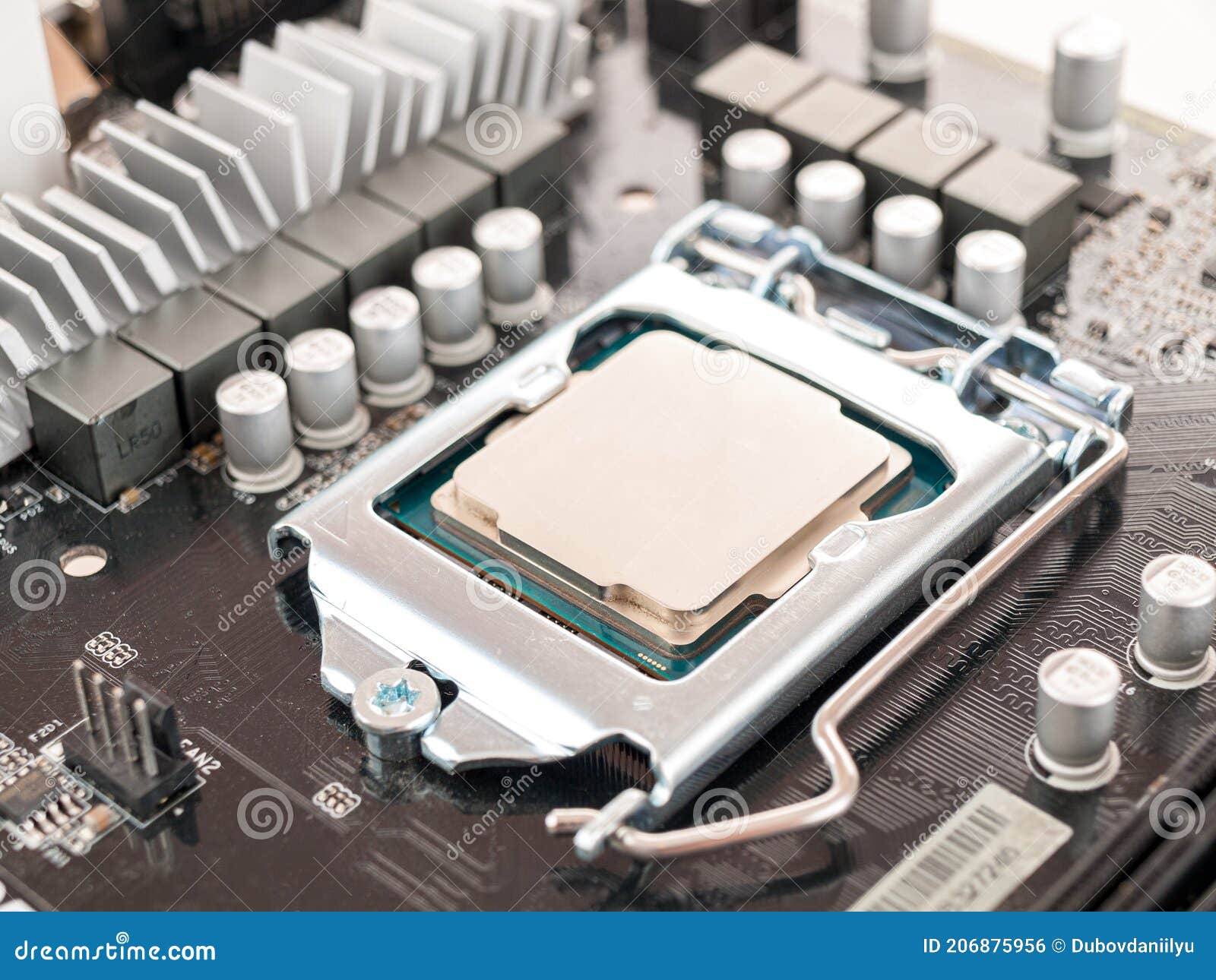 CPU Connector on the Circuit Motherboard with Pressure Contacts for ...