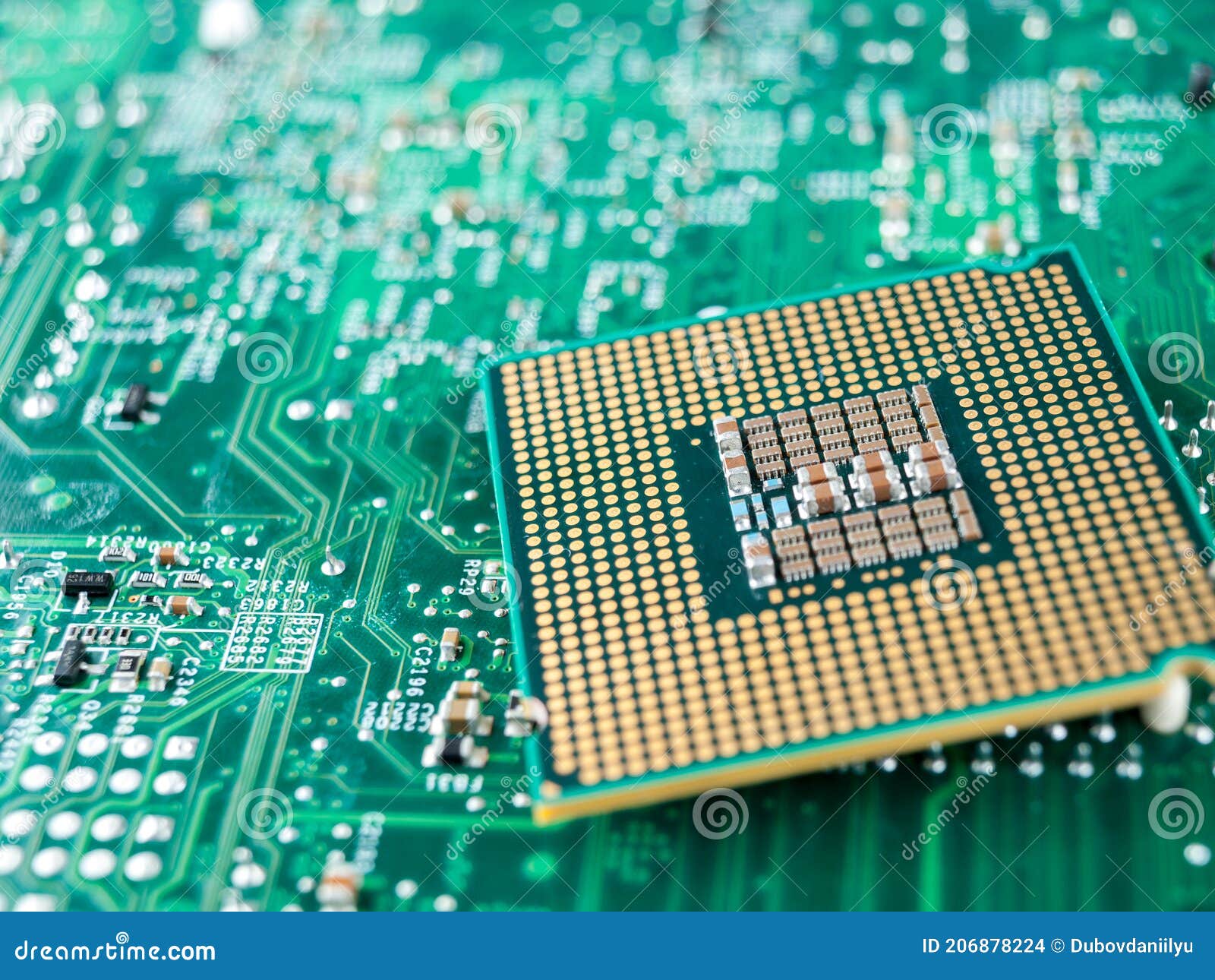 CPU Connector on the Circuit Motherboard with Pressure Contacts for ...