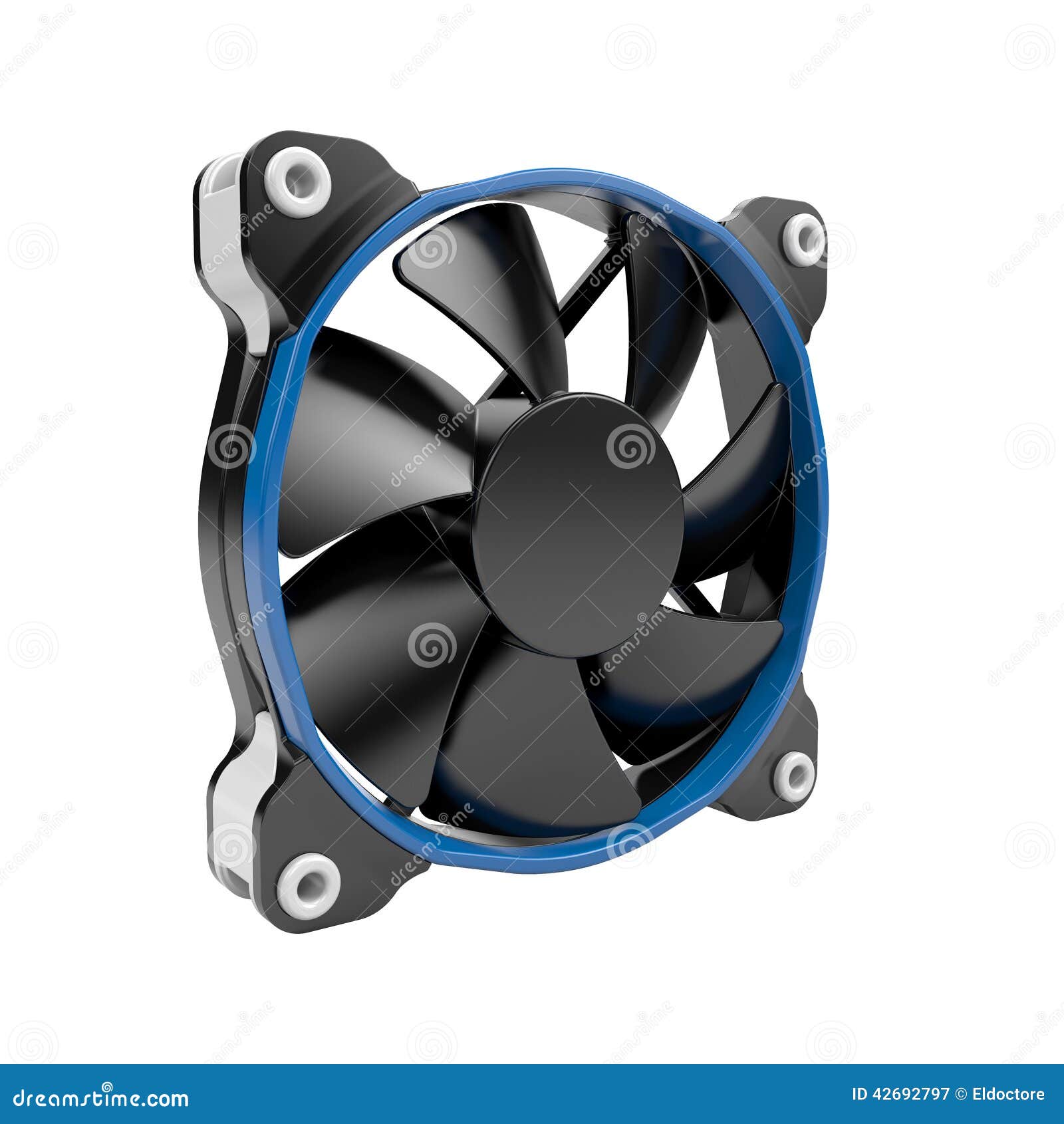 Cpu cooler fan stock illustration. Illustration of background - 42692797