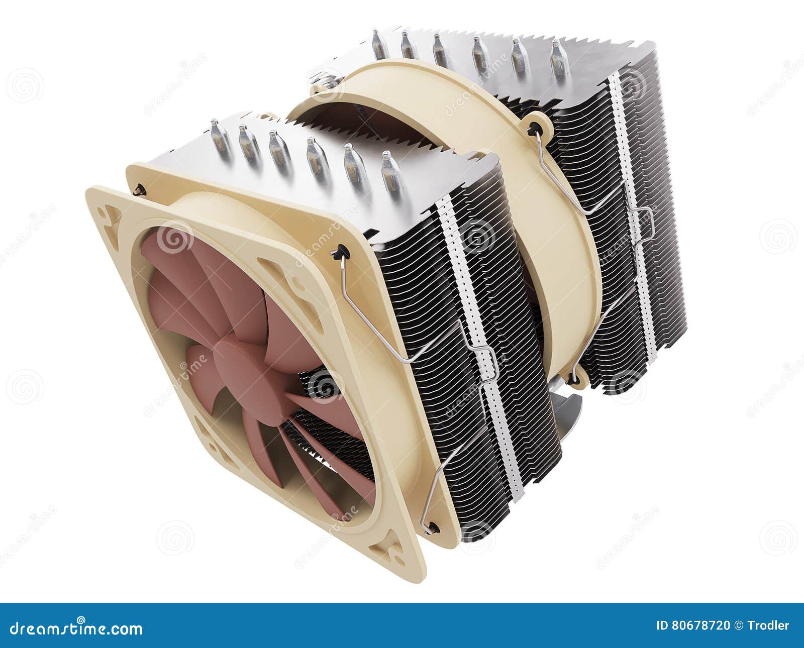 Cpu Cooler , Heat Sink on Isolated Background Stock Illustration ...