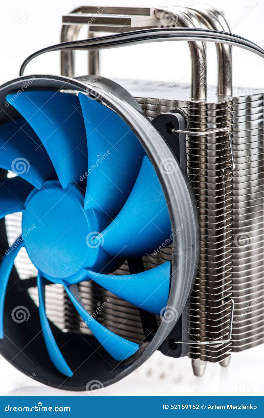 CPU Cooler Isolated on a White Background Stock Photo - Image of ...