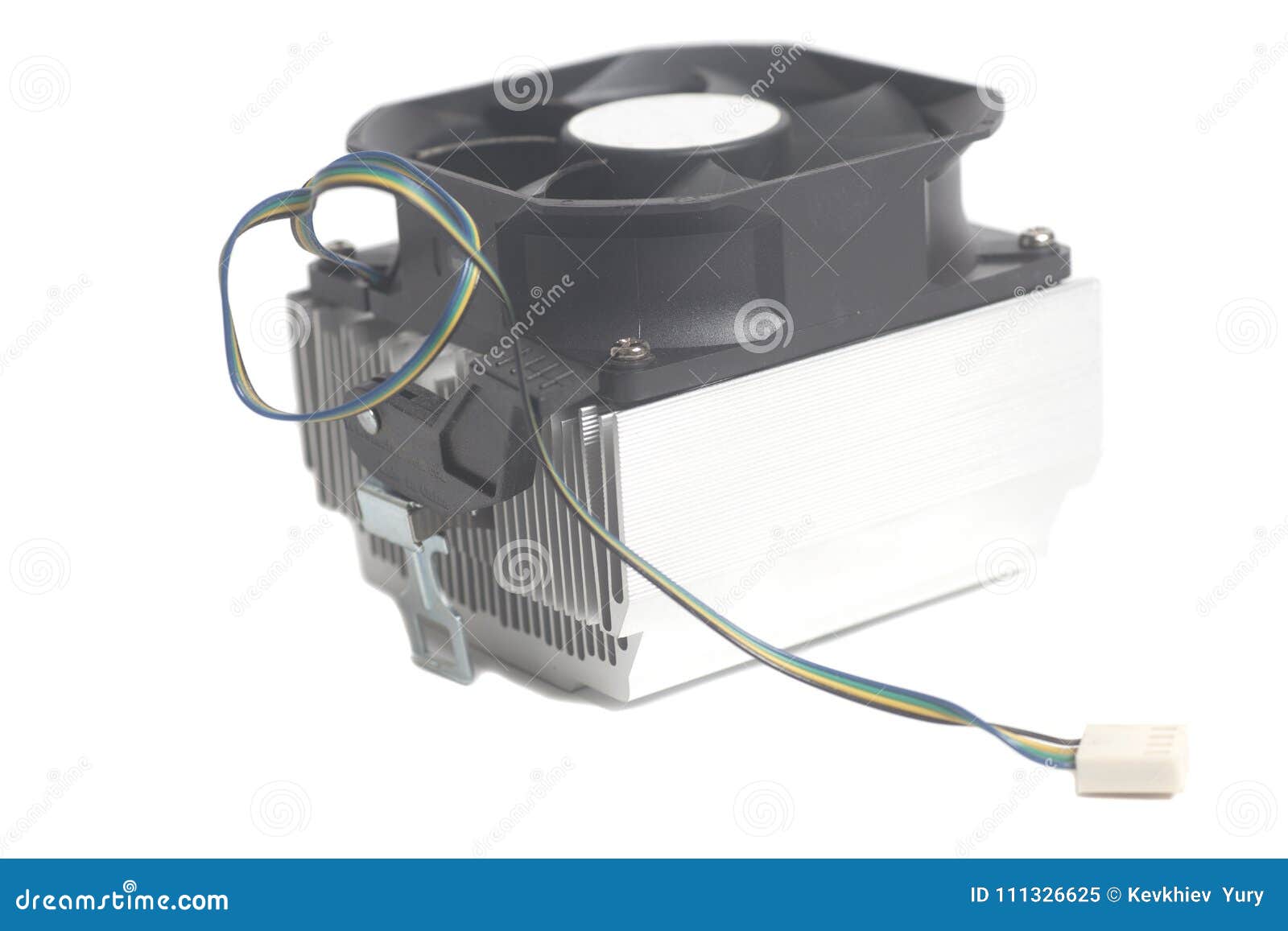 CPU Cooler Isolated on White Background Stock Image - Image of computer ...